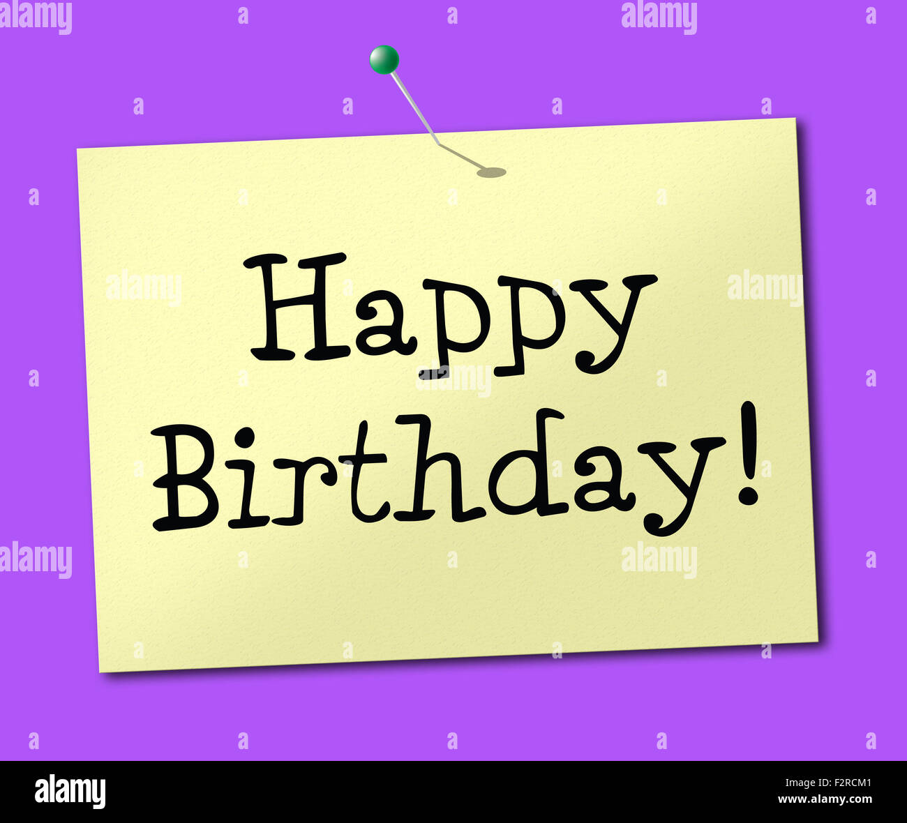 Happy Birthday Representing Congratulation Greeting And Party Stock ...