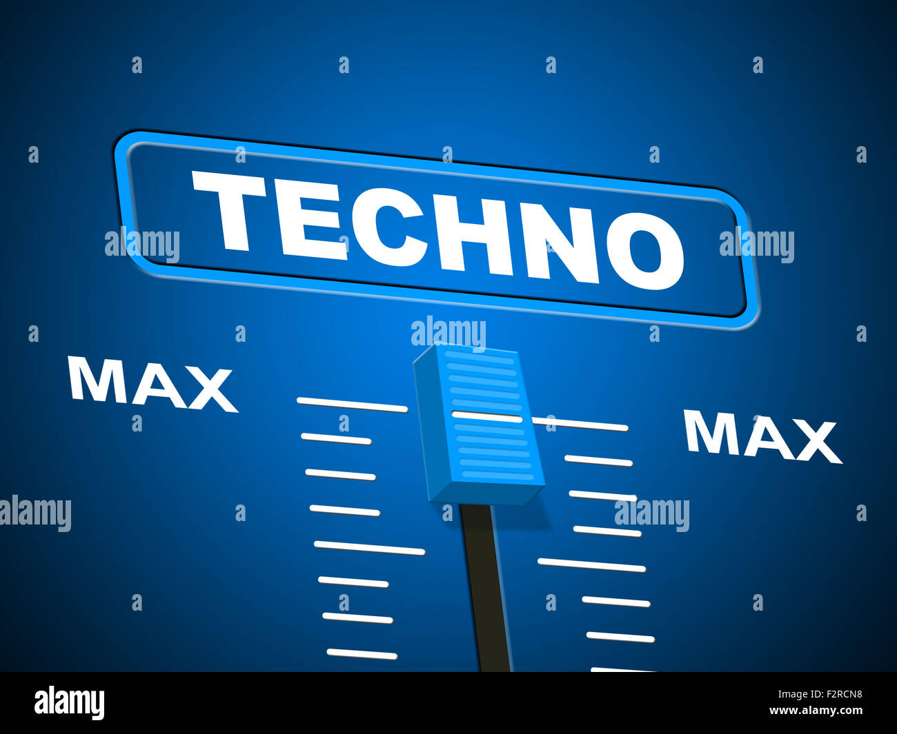 Techno Music Meaning Sound Track And Graphic Stock Photo - Alamy