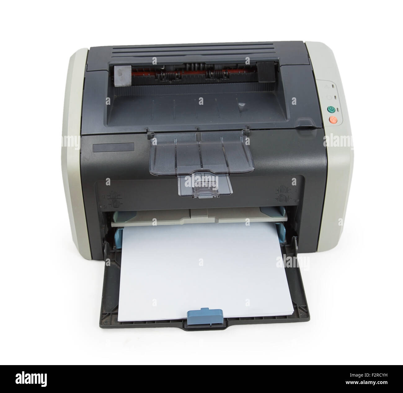 Modern printer isolated on white background Stock Photo - Alamy