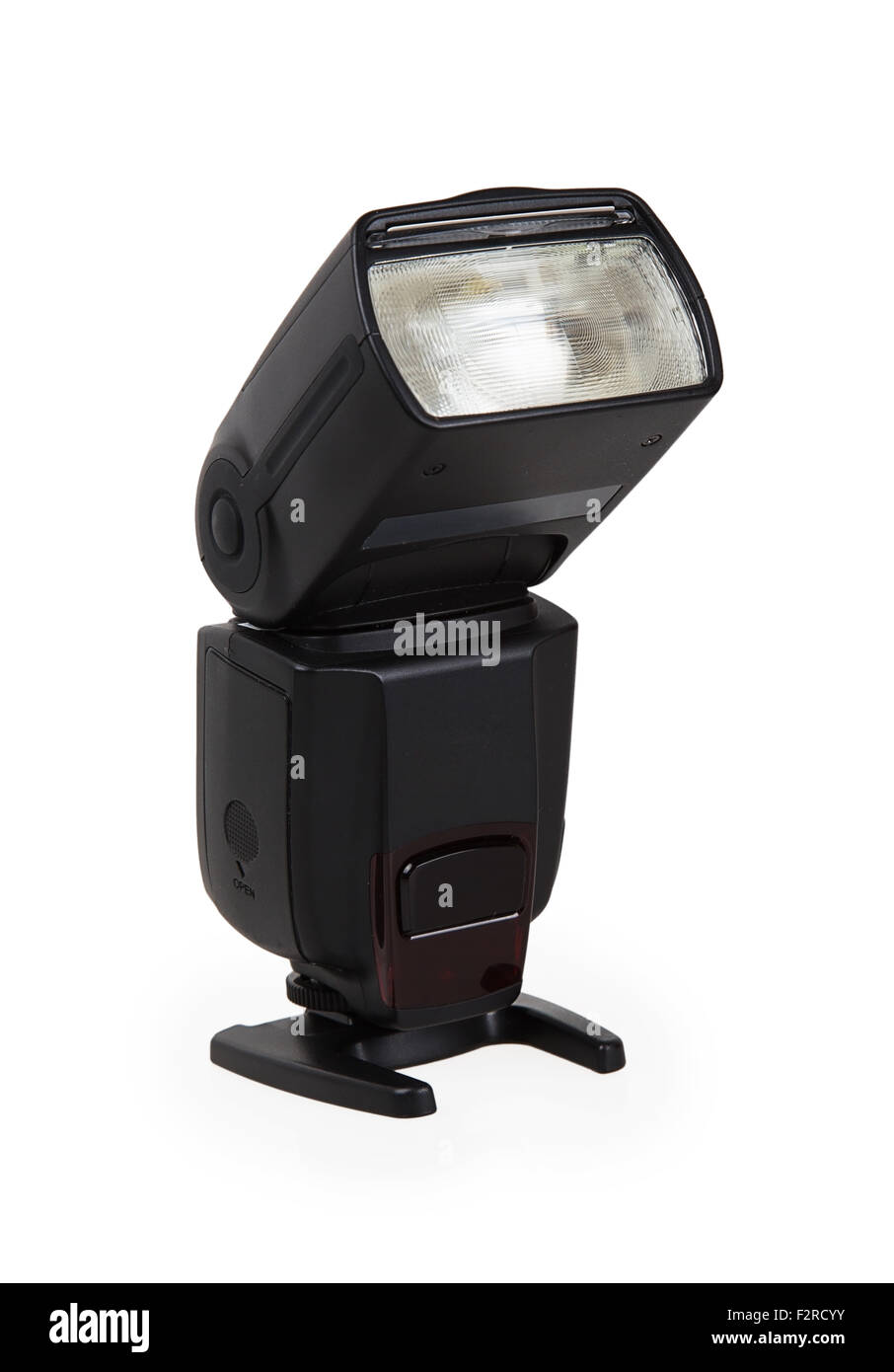 Photo camera flash isolated on white background Stock Photo - Alamy