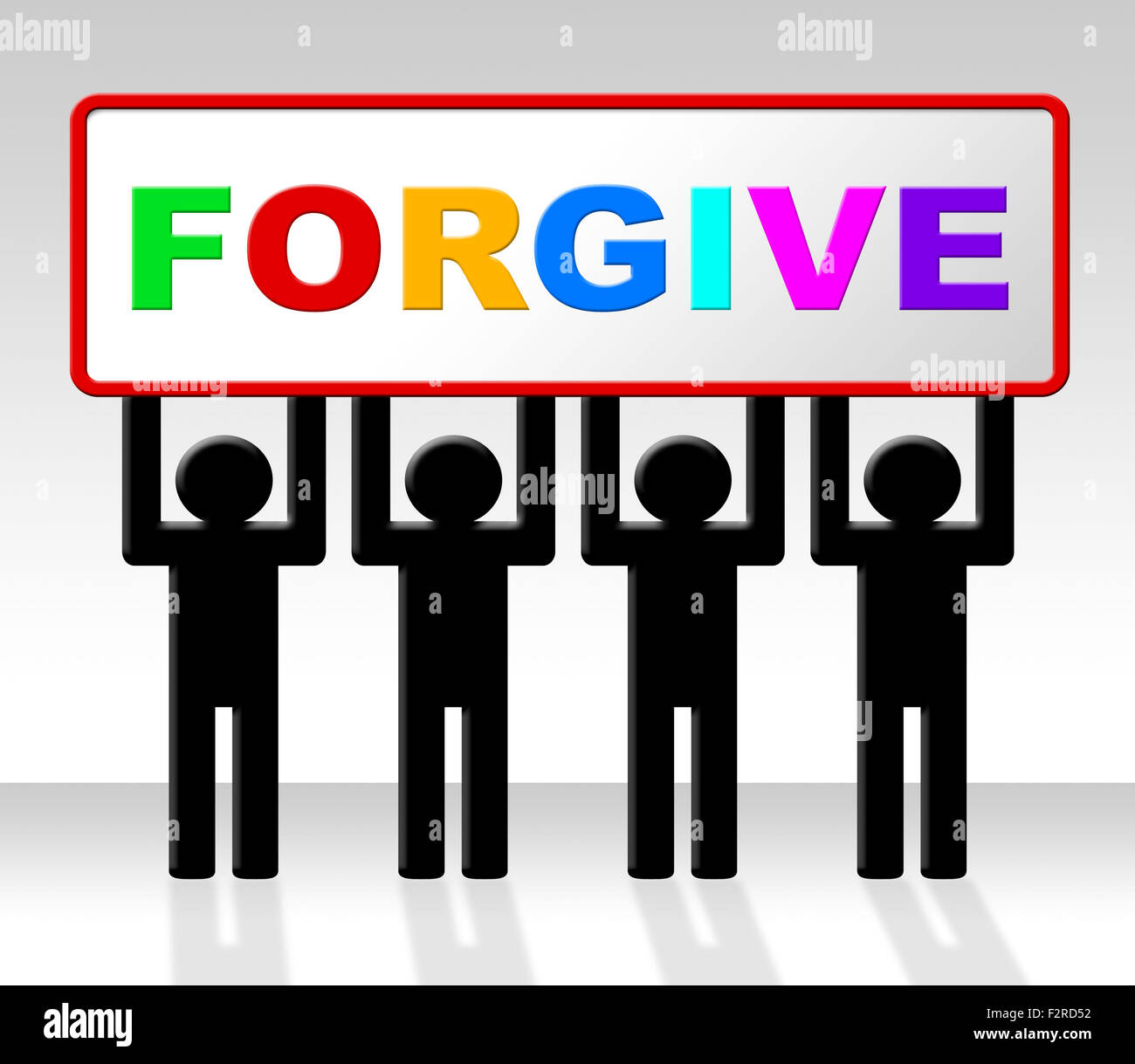 Sorry Forgive Showing Remorse Apology And Forgiveness Stock Photo - Alamy