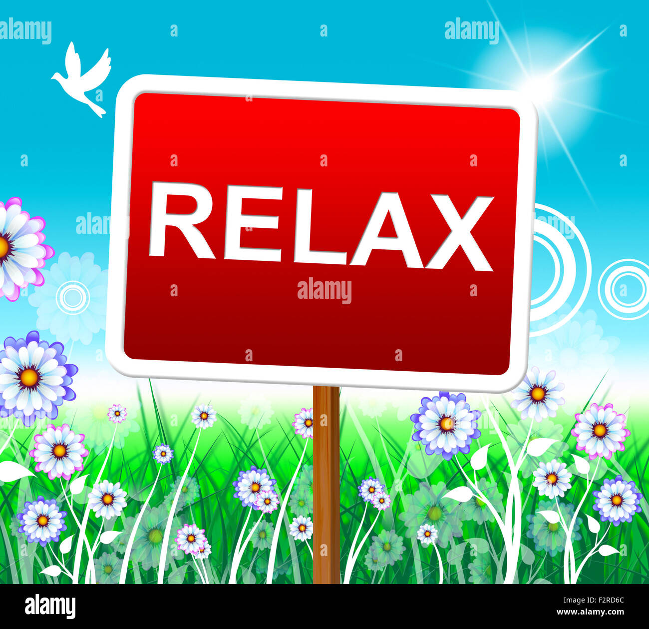 Relaxation Relax Meaning Peace Rest And Pleasure Stock Photo - Alamy