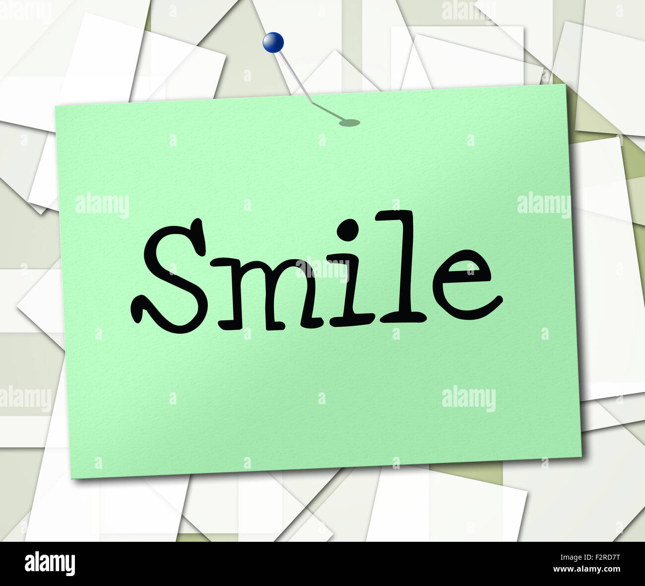 Smile Sign Meaning Message Smiling And Signboard Stock Photo - Alamy