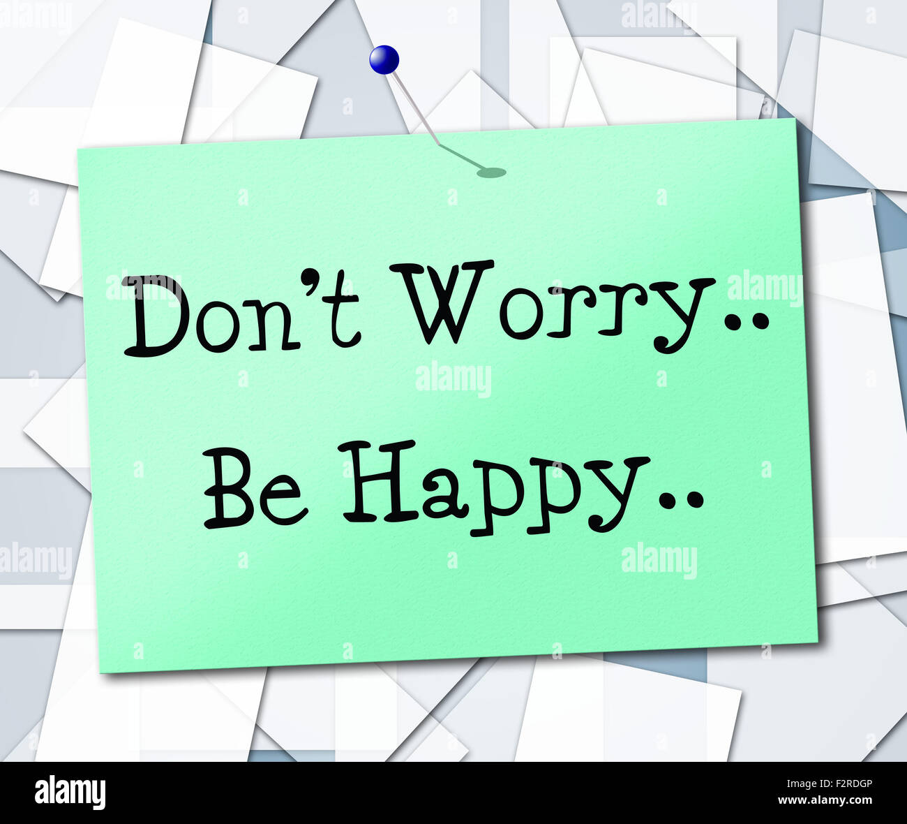 Be Happy Showing Signboard Fun And Positive Stock Photo - Alamy