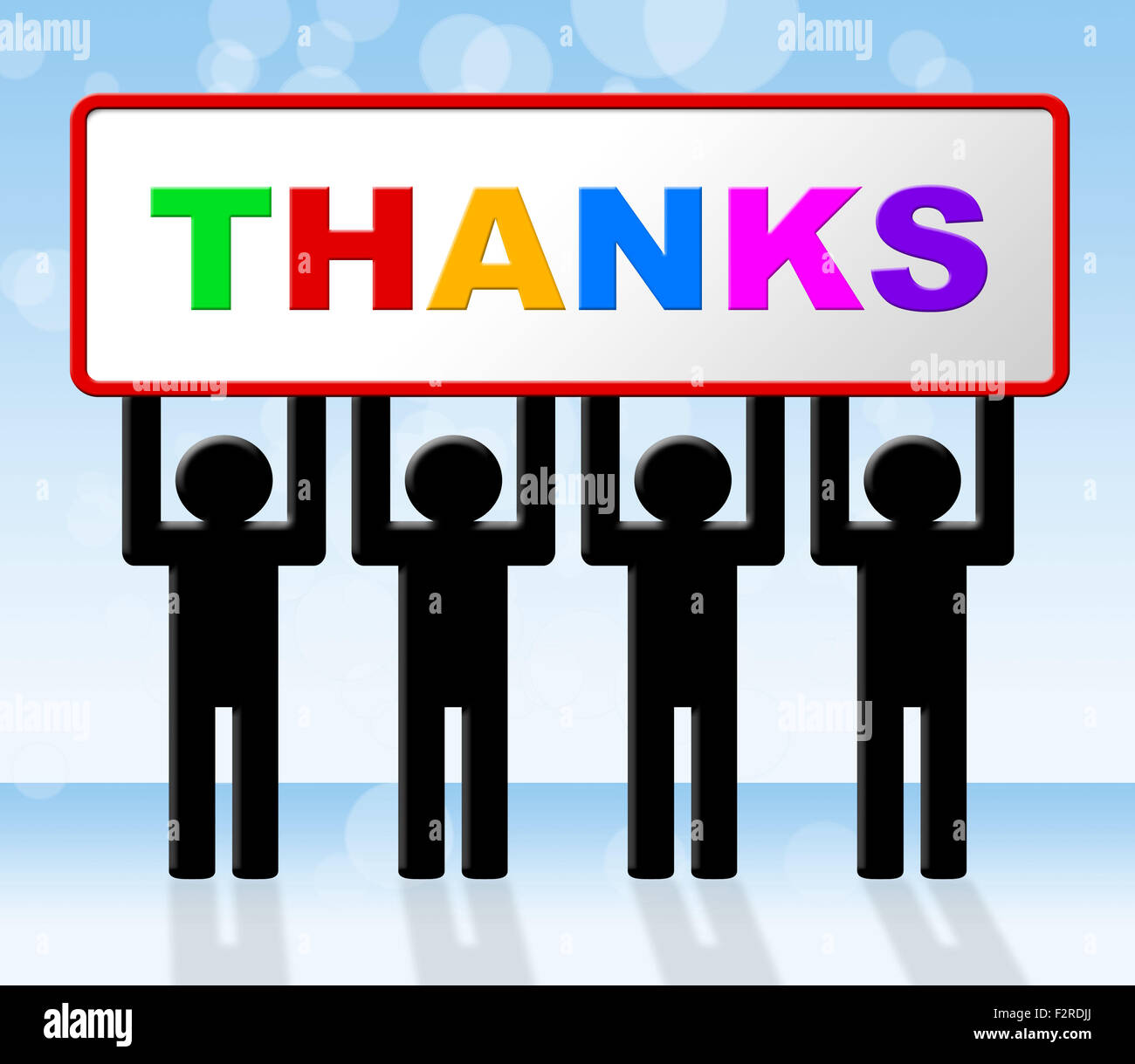 Thank You Indicating Many Thanks And Thankfulness Stock Photo - Alamy
