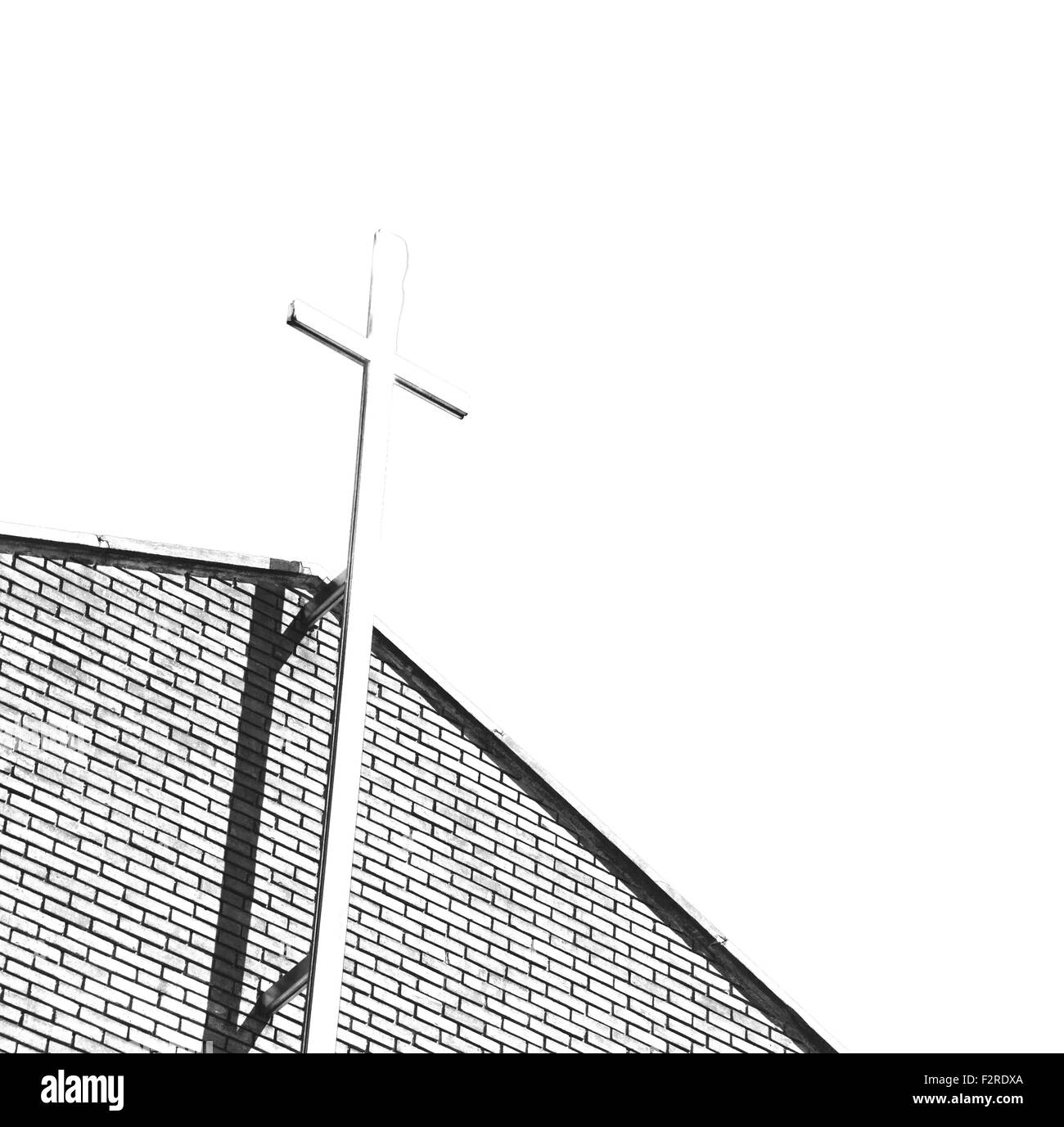 Jesus christ crucified old crucifix Black and White Stock Photos ...