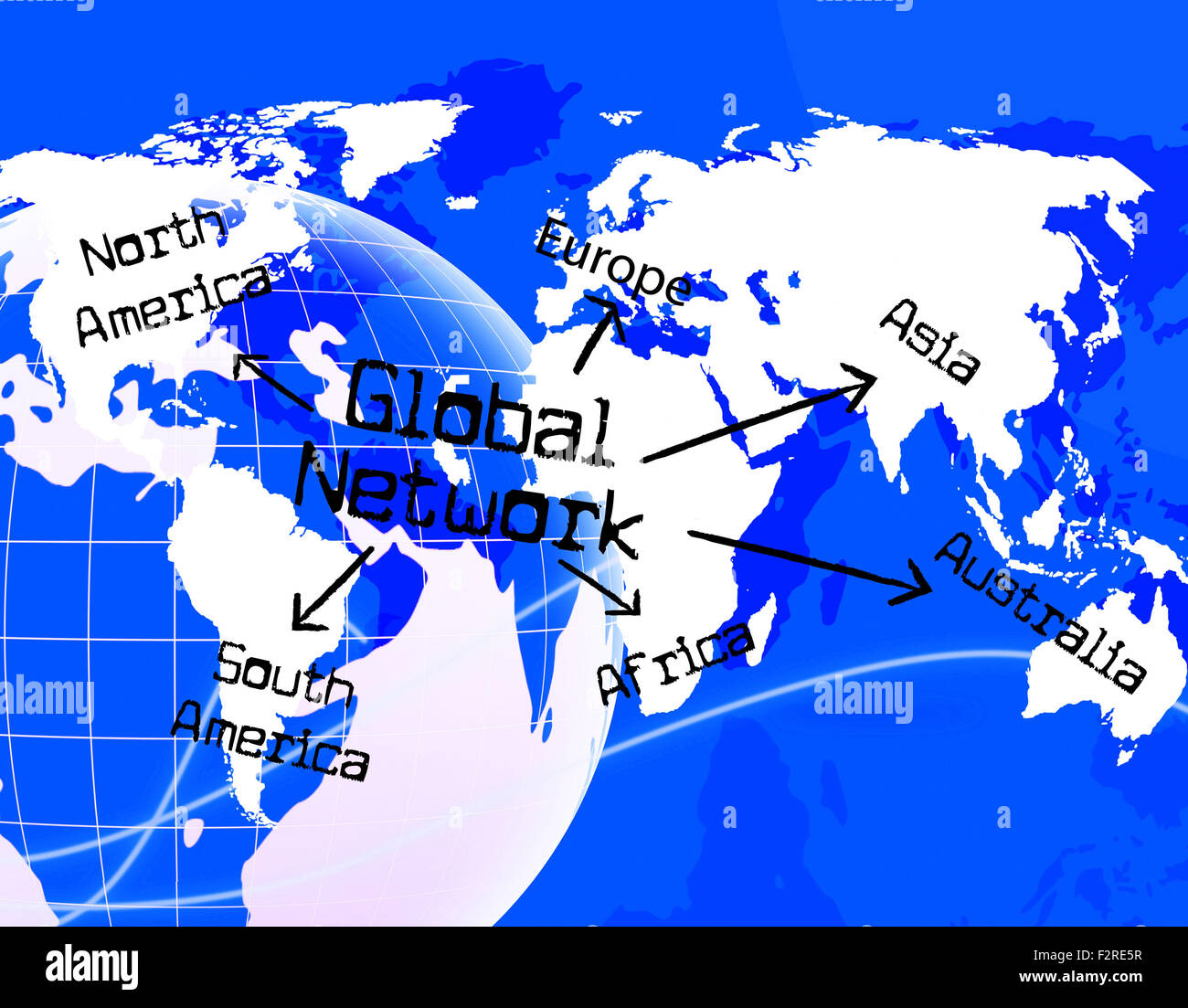 Global connectivity globe hi-res stock photography and images - Alamy