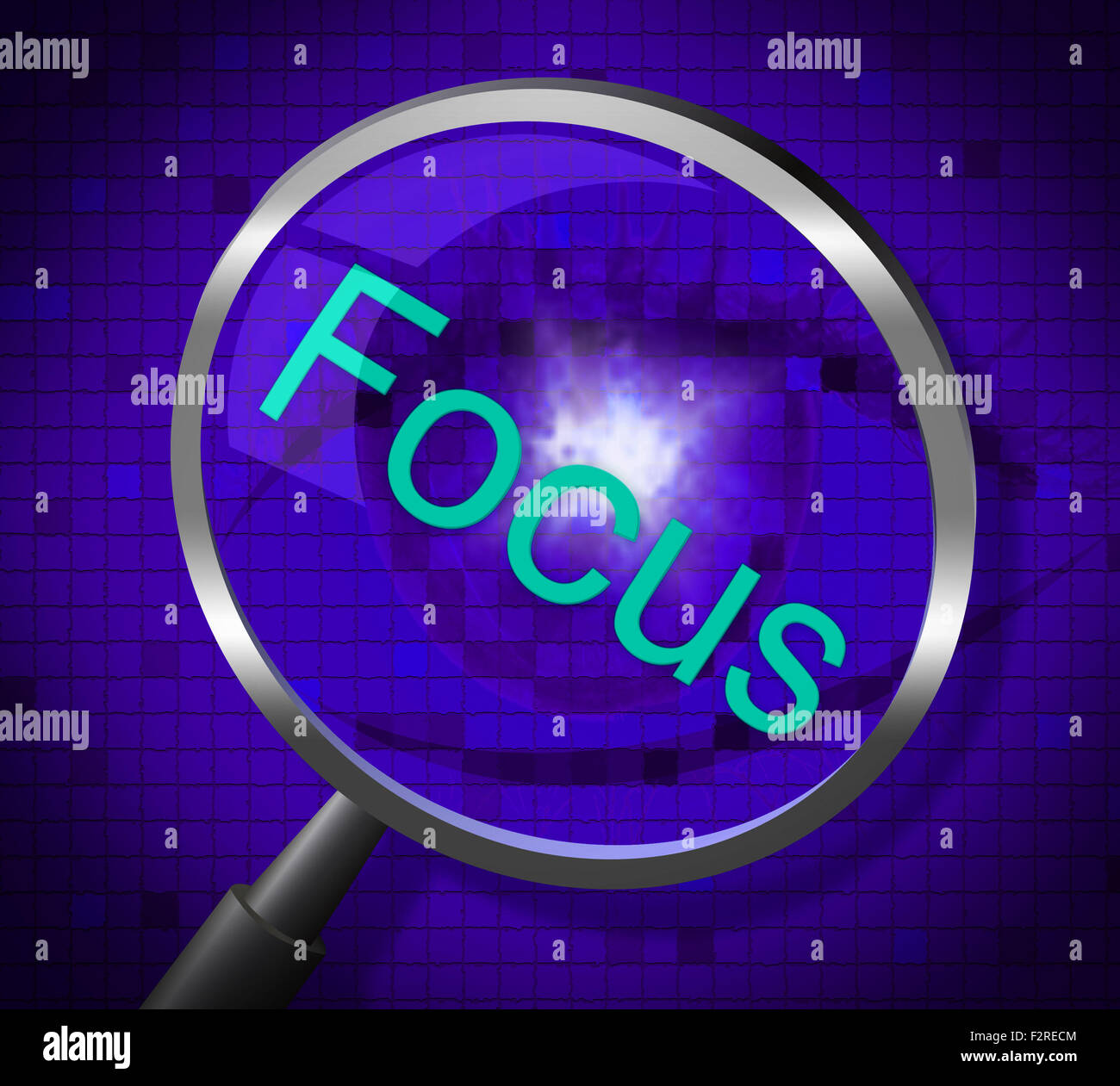 Magnifier Focus Representing Searches Concentrate And Concentration ...
