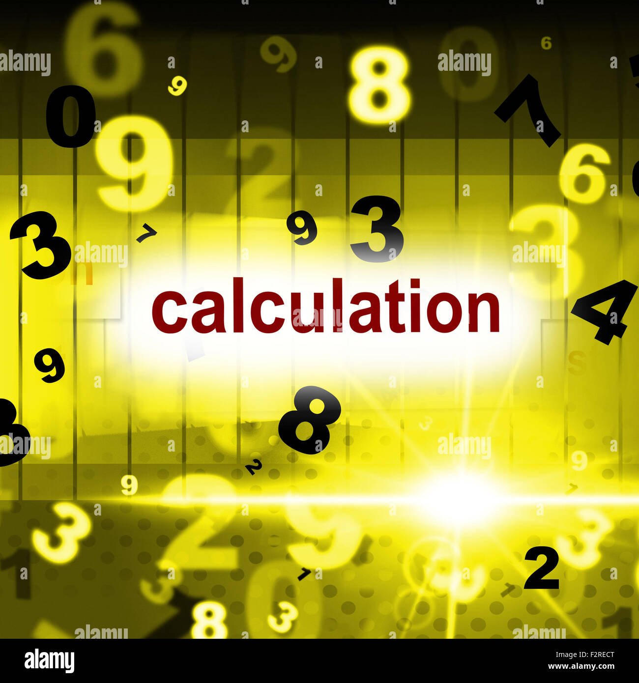 Calculate Counting Meaning One Two Three And Calculation Stock Photo ...