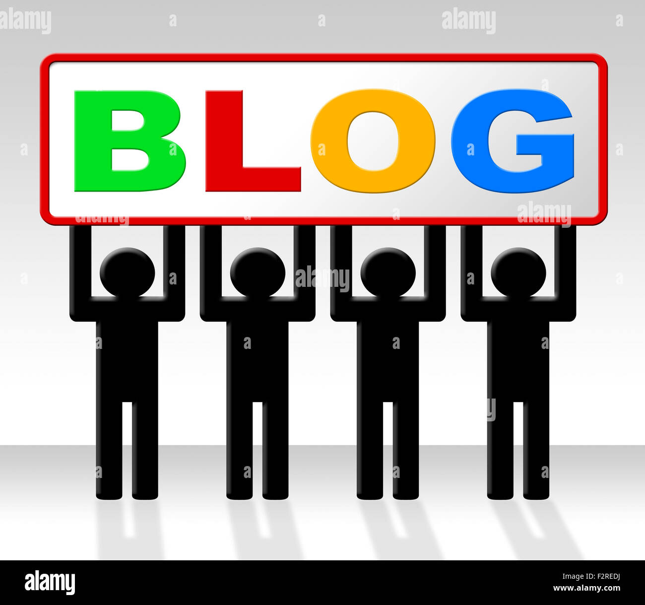 Blog Web Representing Searching Www And Net Stock Photo - Alamy