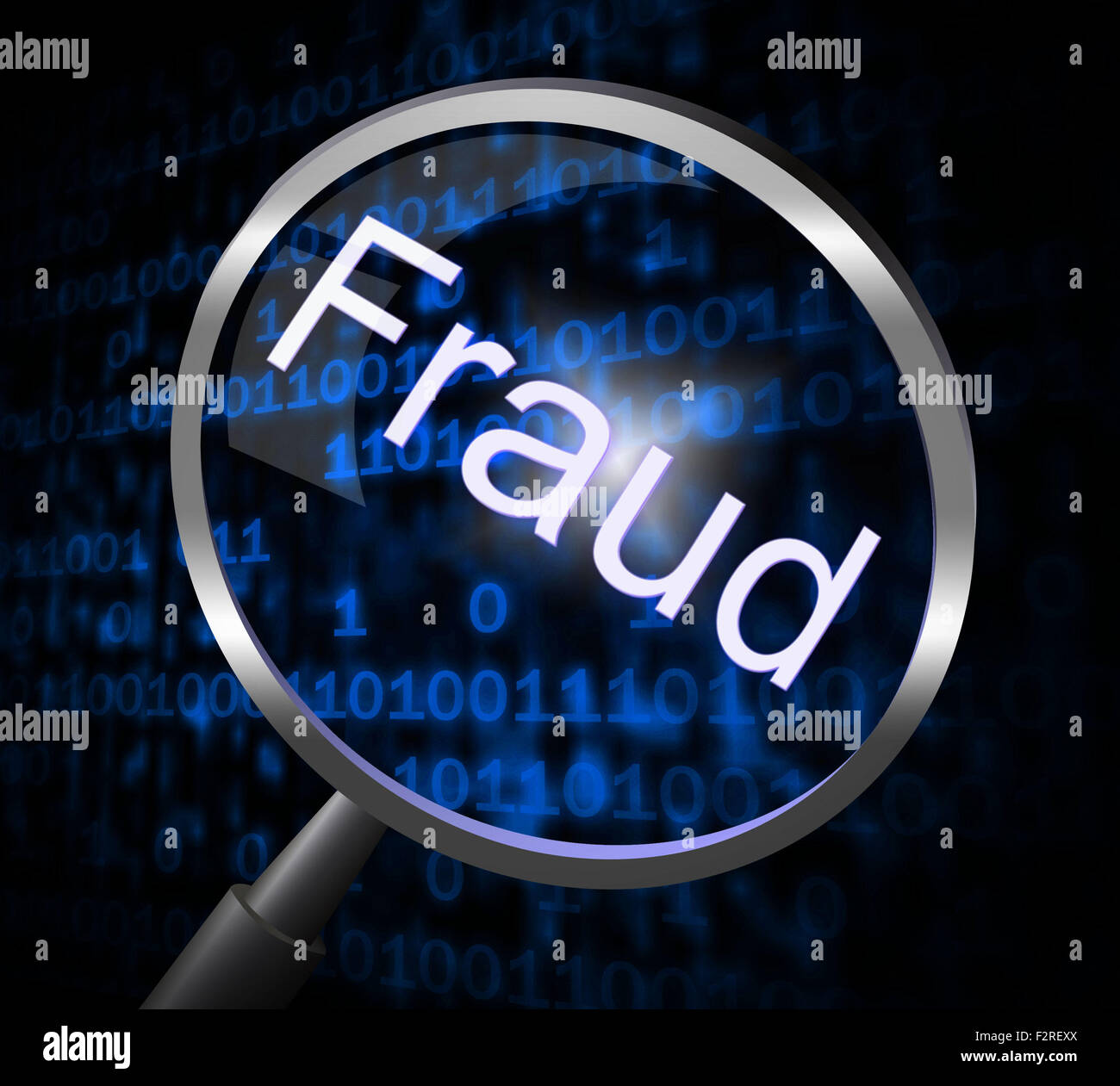 Fraud Magnifier Showing Rip Off And Scamming Stock Photo - Alamy
