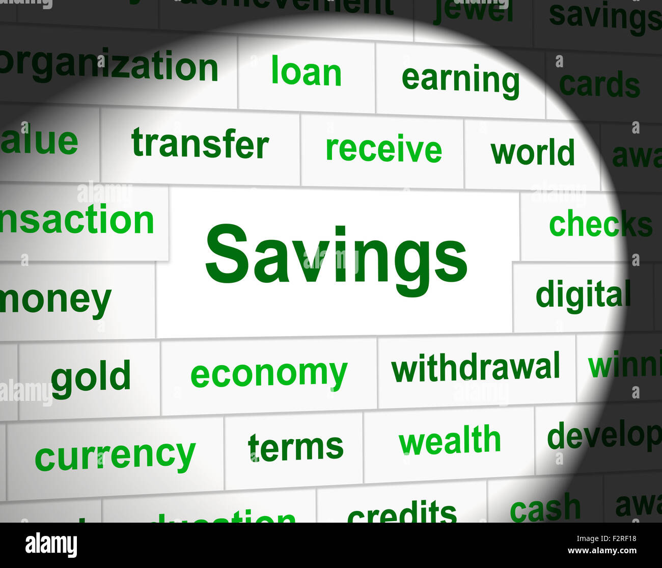 Saved Savings Indicating Investment Growth And Finances Stock Photo - Alamy