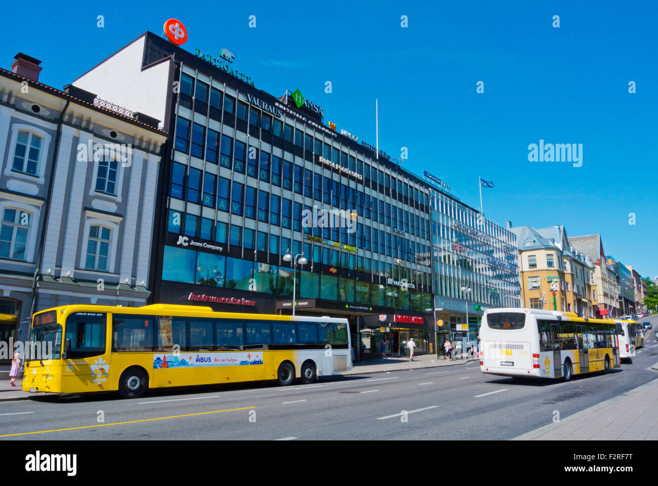 Buses, Kauppatori, market square, Turku, Finland Stock Photo - Alamy