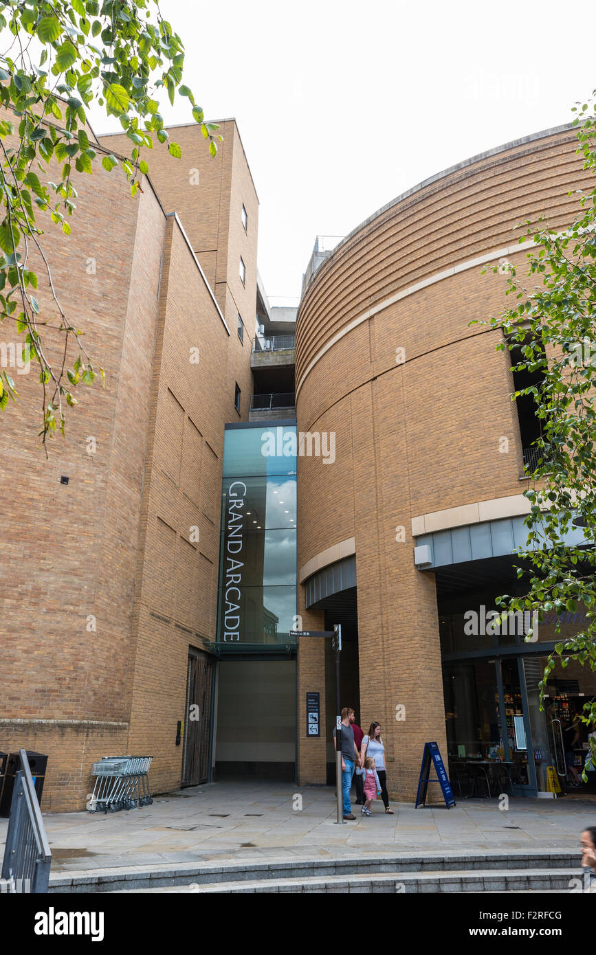 Grand arcade north entrance Cambridge Cambridgeshire England Stock ...