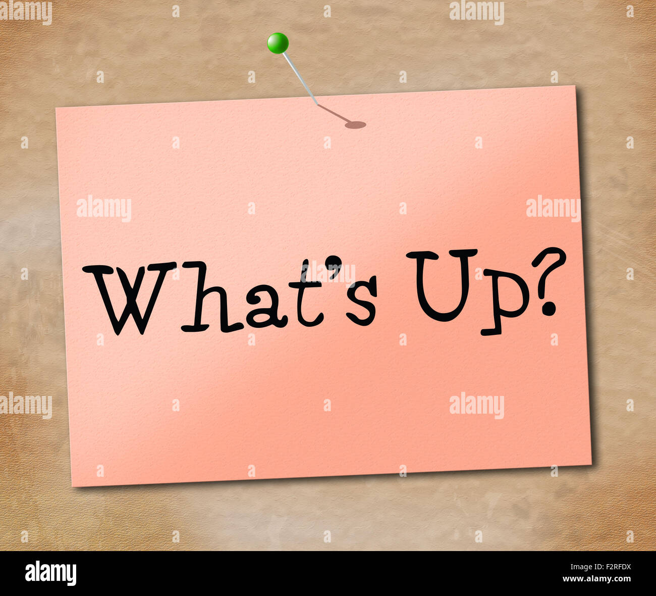 Whats Up Showing Stumbling Block And Obstacle Stock Photo - Alamy