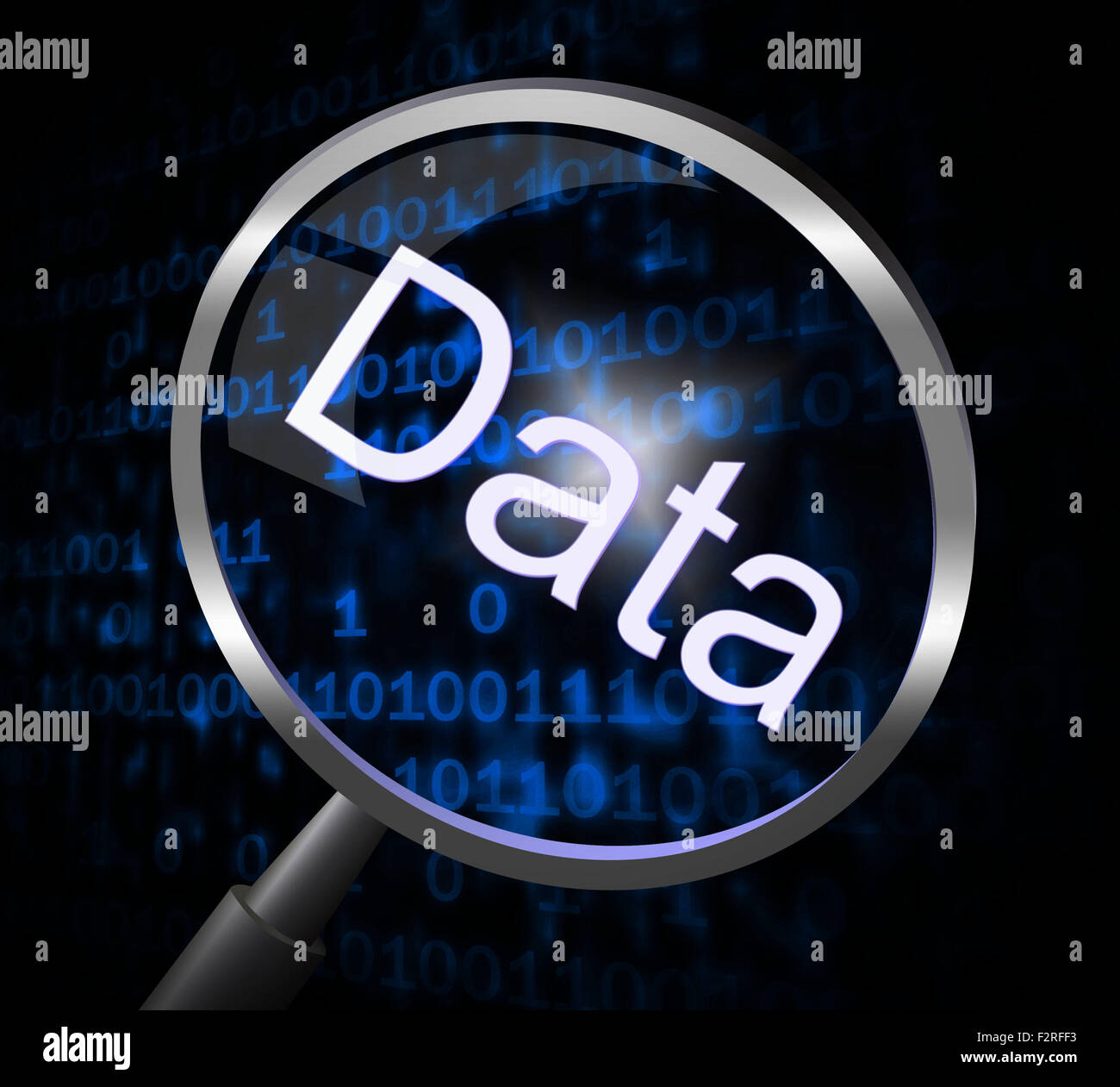 Data Magnifier Indicating Knowledge Magnification And Searching Stock ...