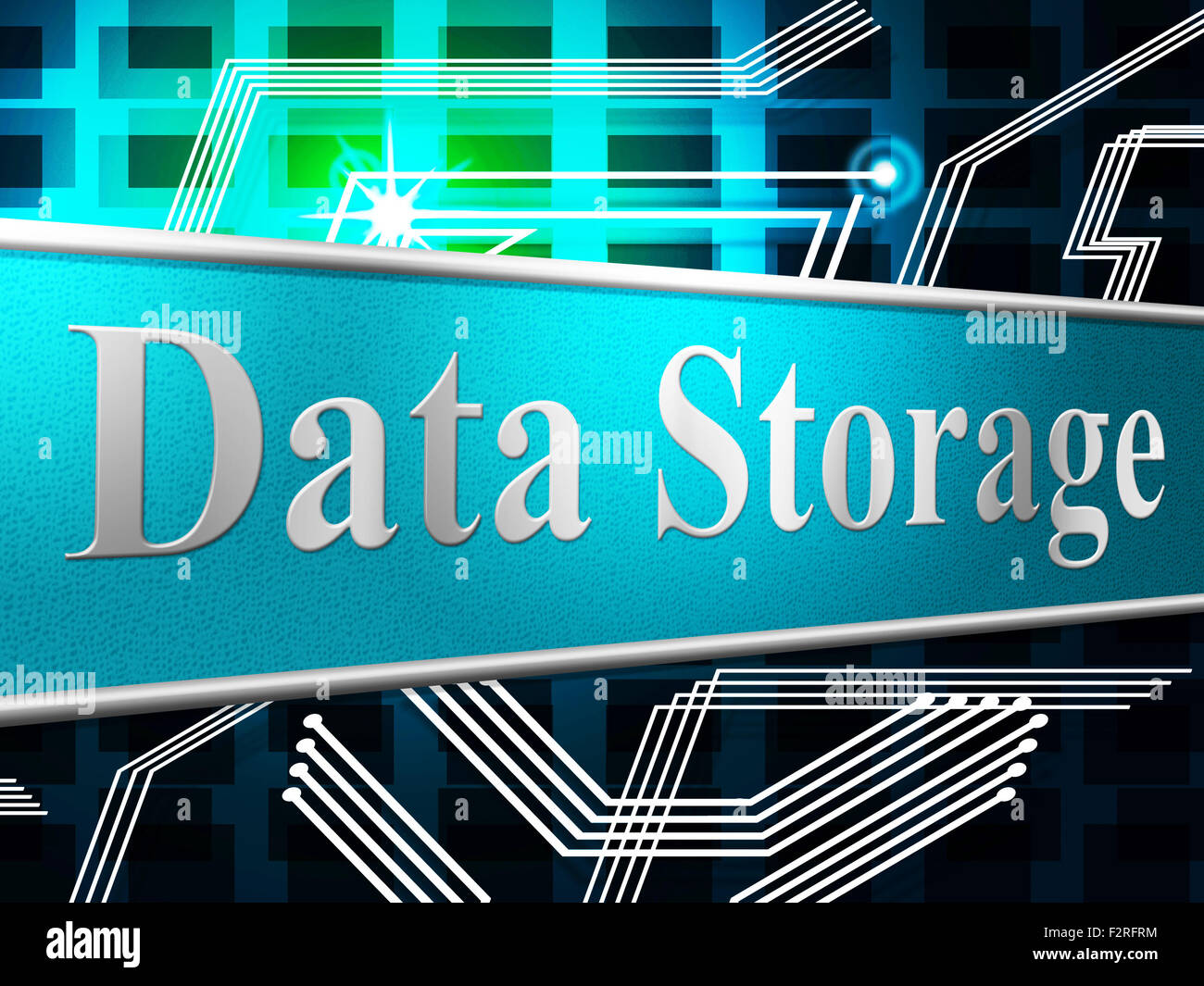 Data Storage Meaning Hard Drive And Archive Stock Photo - Alamy