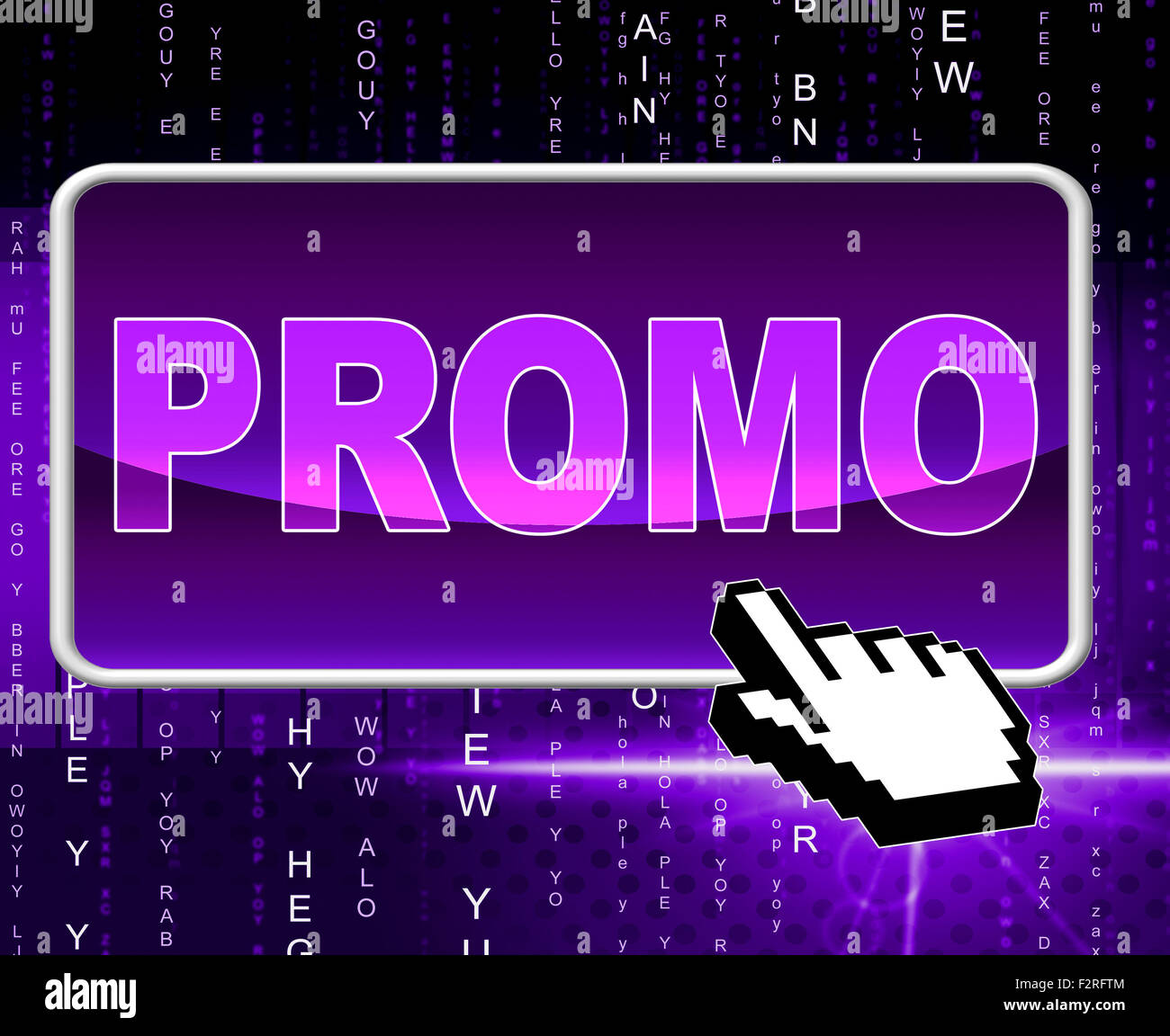 Promo Button Showing World Wide Web And Website Stock Photo - Alamy