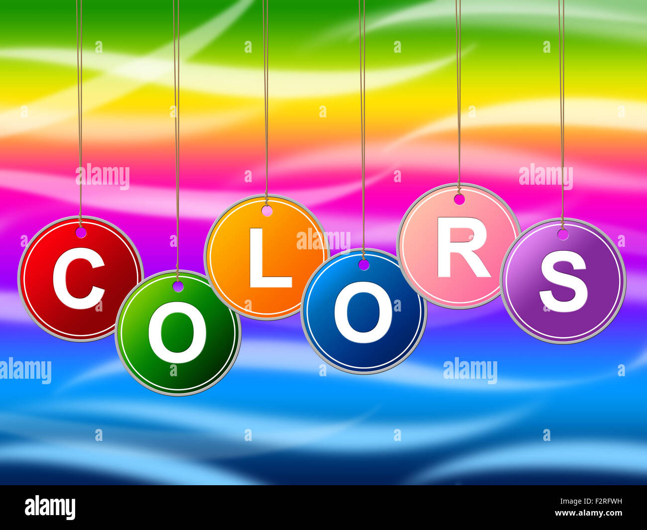 Paint Color Showing Colors Colourful And Multicolored Stock Photo - Alamy