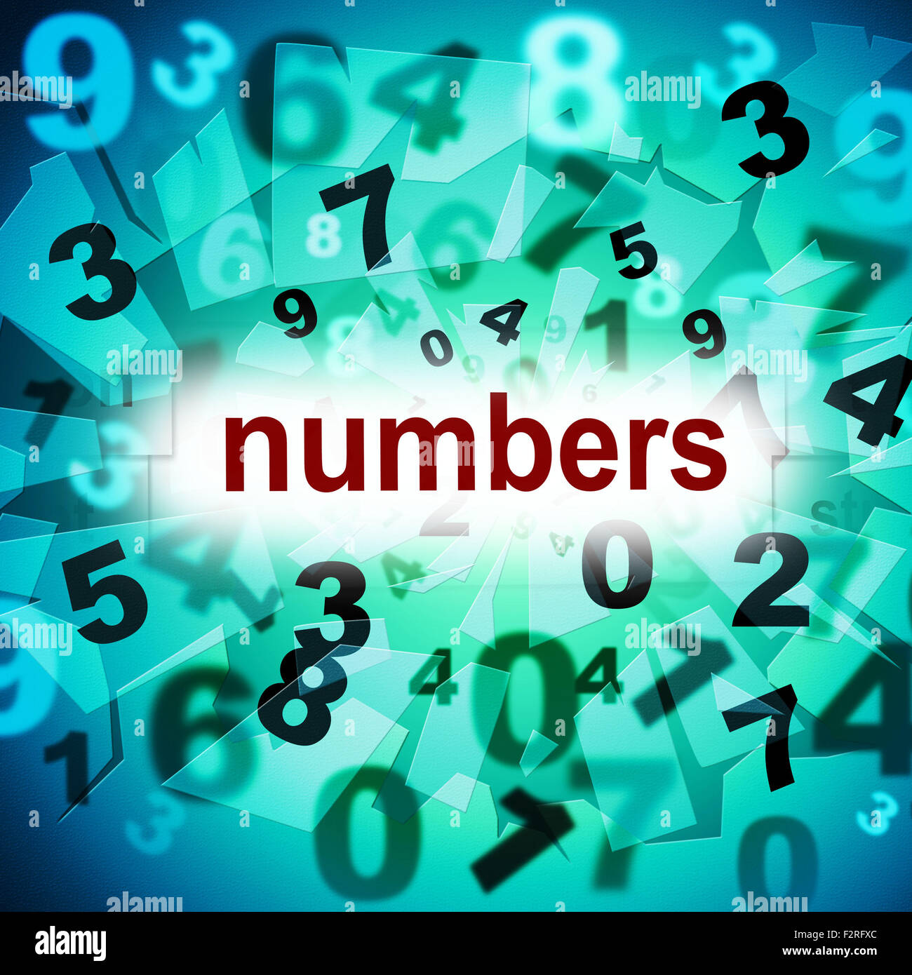 Mathematics Numbers Indicating One Two Three And Numerical Calculate ...