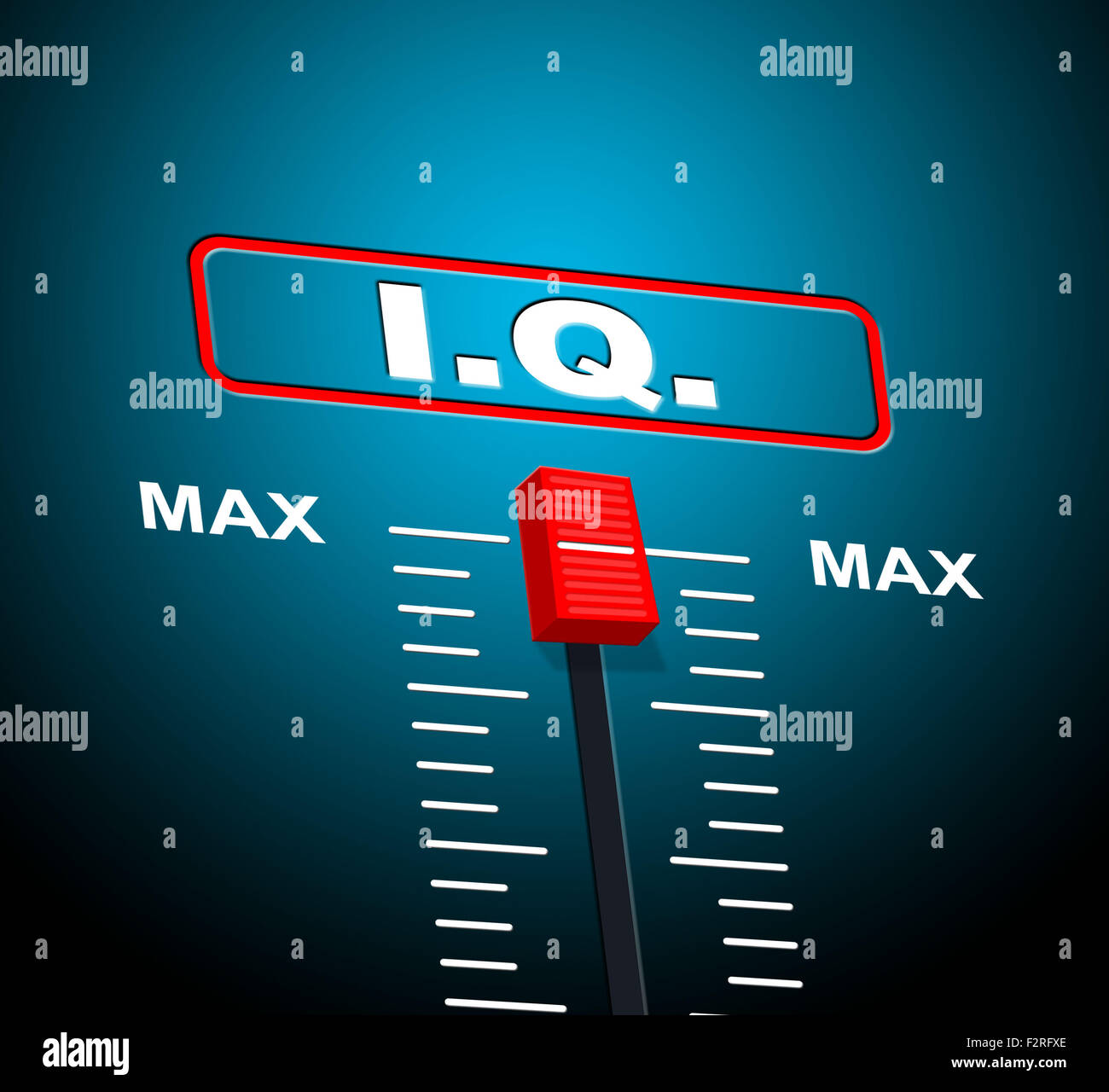 Intelligence Iq Indicating Brain Power And Understanding Stock Photo ...