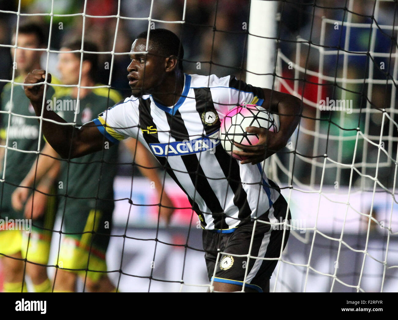 Udine, Italy. 22nd September, 2015. Udinese's forward Duvan Zapata ...