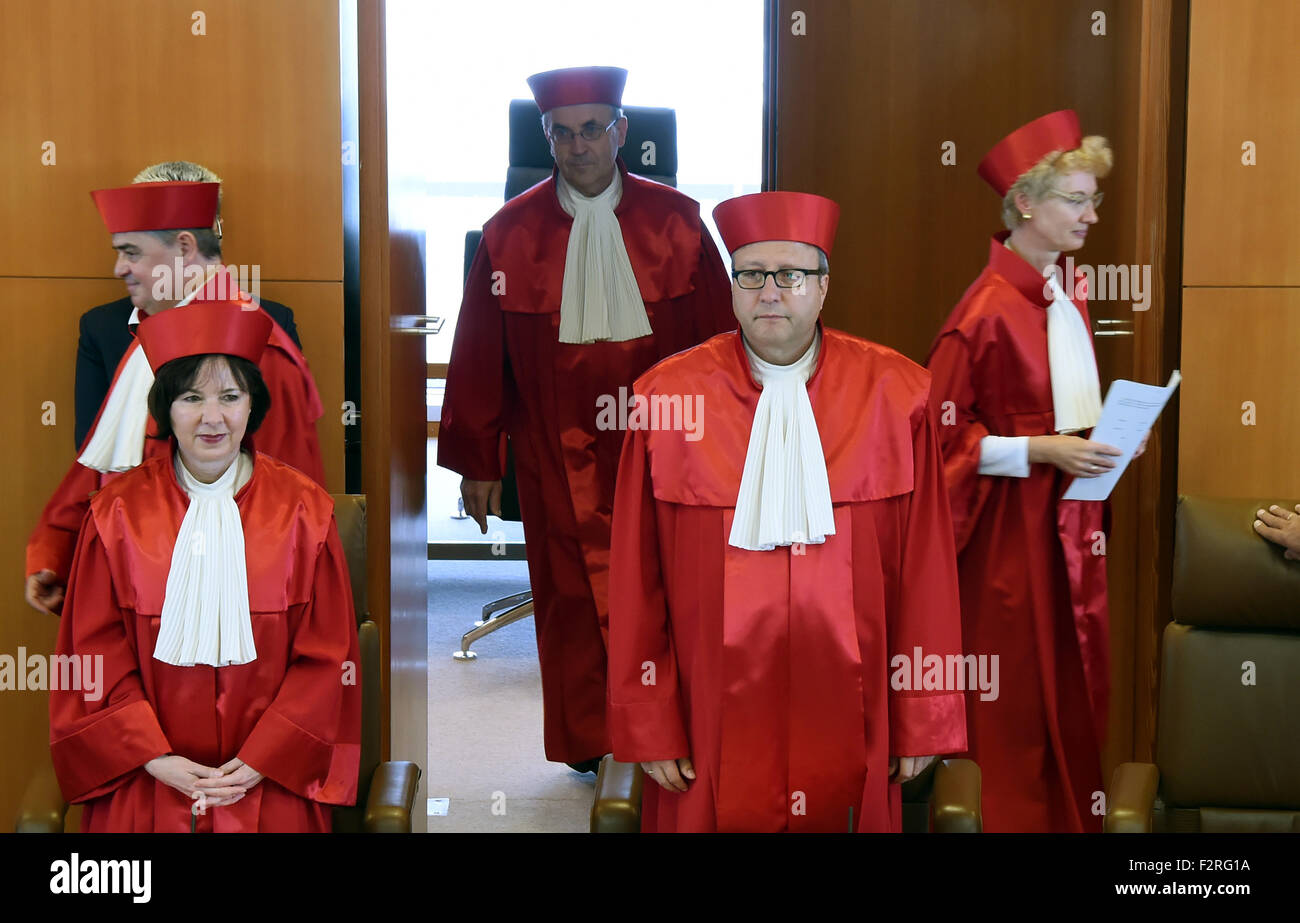 The Second Senate of the German Federal Constitutional Court, including ...