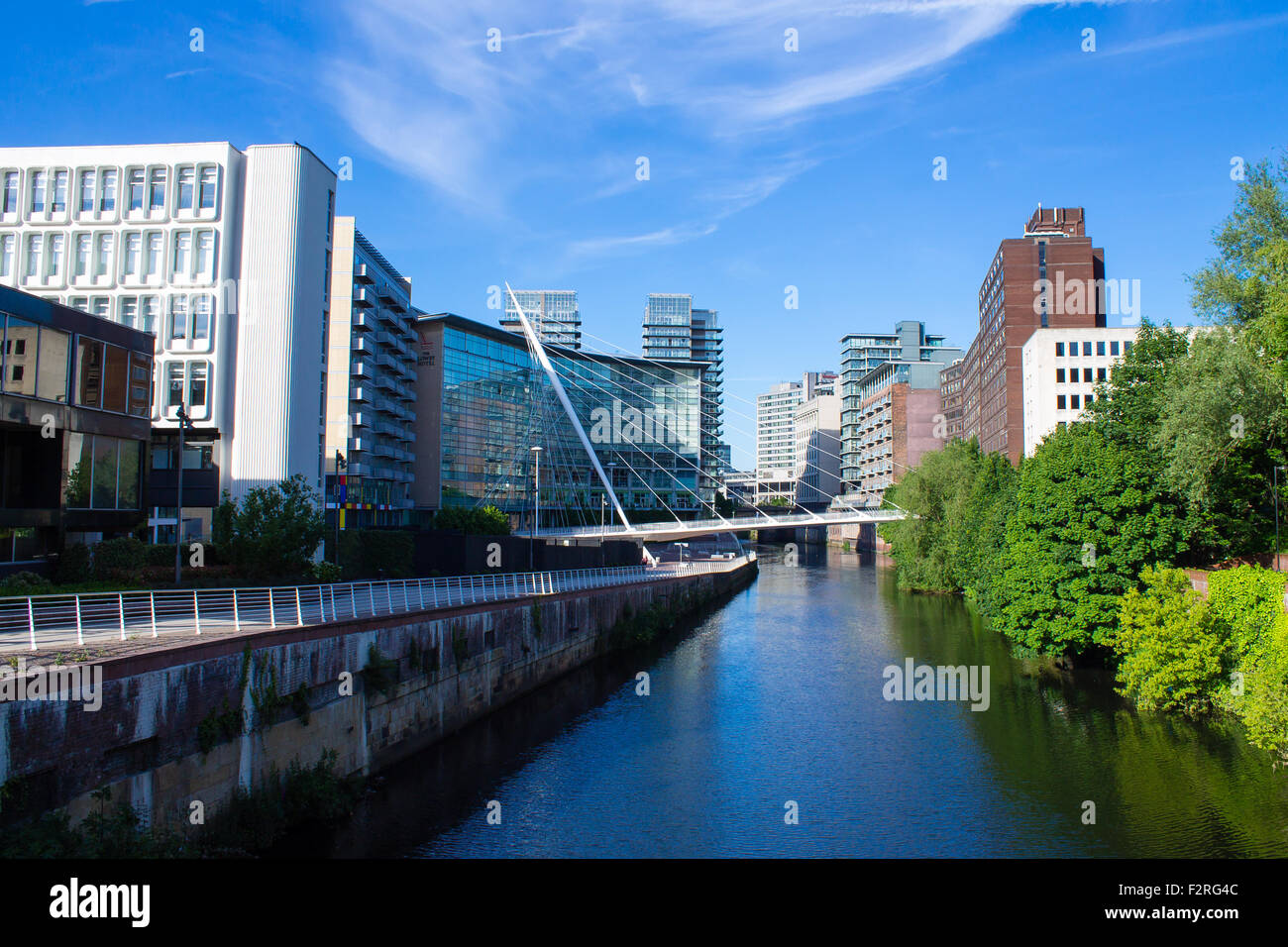 River Irwell and Manchester Cityscape Stock Photo - Alamy