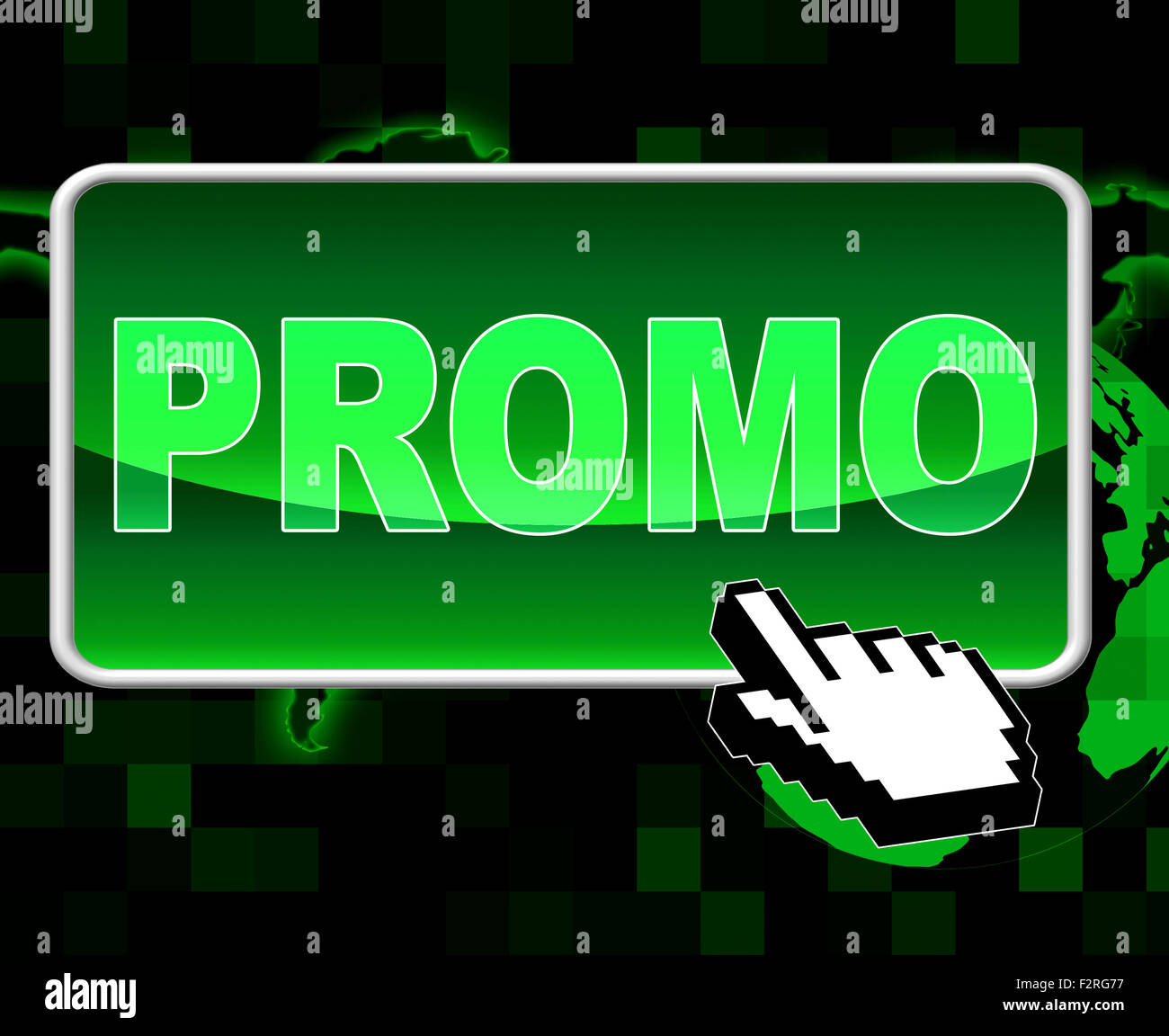 Promo Button Representing World Wide Web And Websites Website Stock ...