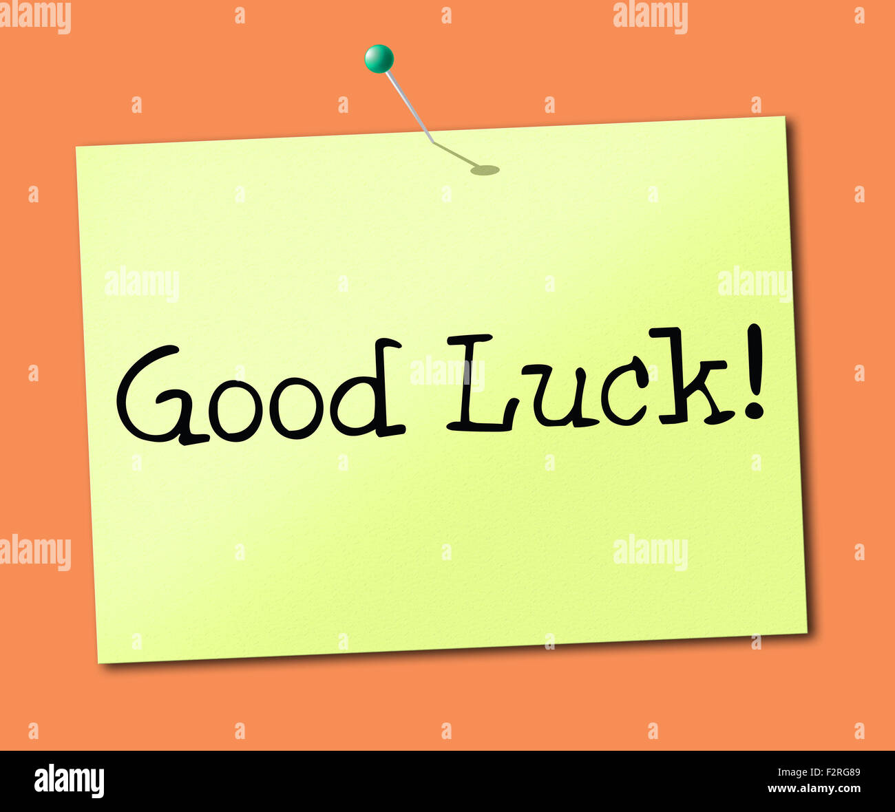 Good Luck Representing Message Fortunate And Display Stock Photo - Alamy
