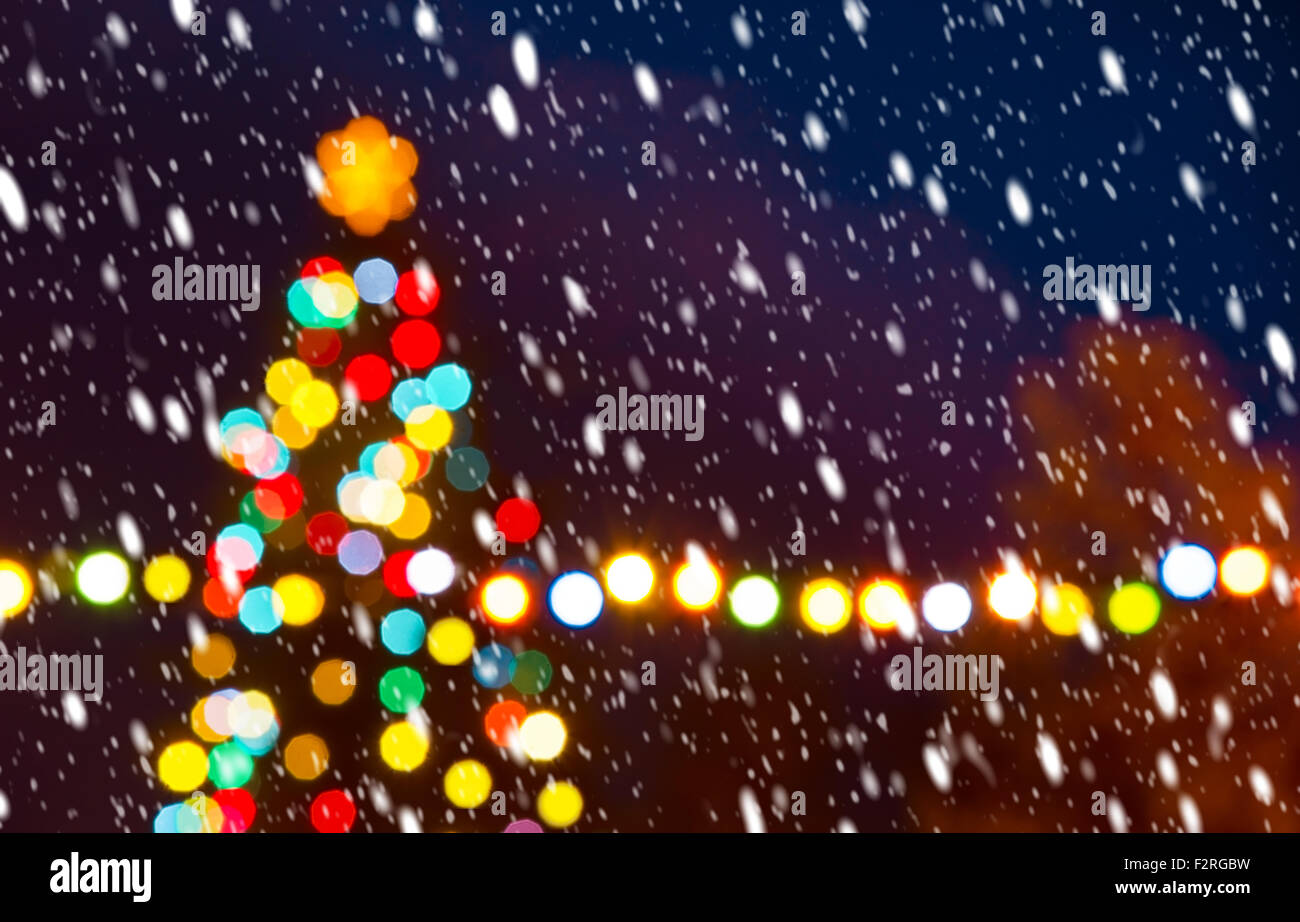 Christmas tree ball in colored light hi-res stock photography and ...