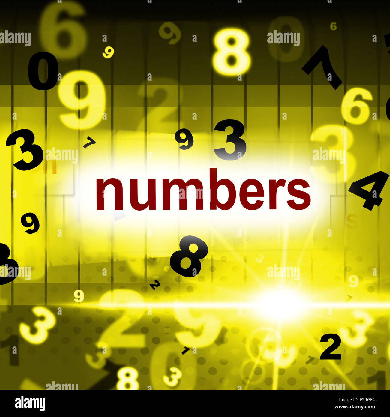 Counting Numbers Indicating One Two Three And Numeral Learn Stock Photo ...