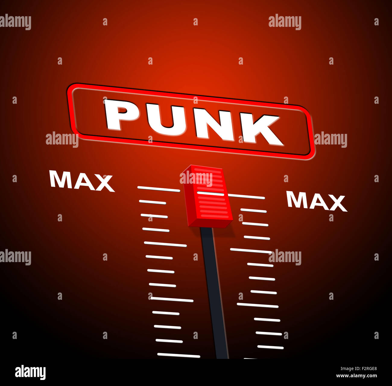 Punk Music Representing Sound Track And Level Stock Photo - Alamy