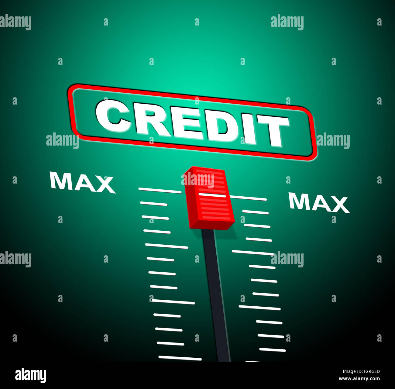 Credit Max Indicating Upper Limit And Loan Stock Photo - Alamy
