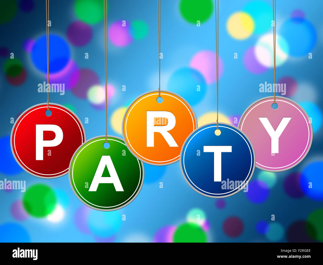 Kids Party Representing Youngsters Joy And Parties Stock Photo - Alamy