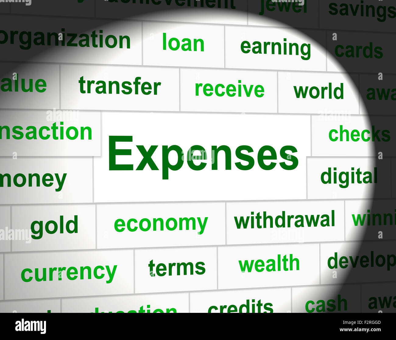 Expenses Costs Indicating Business Pay And Budgeting Stock Photo - Alamy