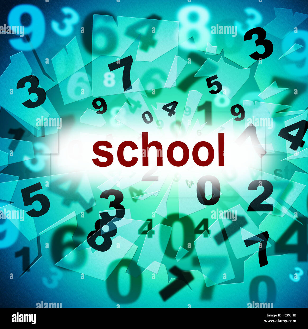 School Education Representing Tutoring Educate And Training Stock Photo ...