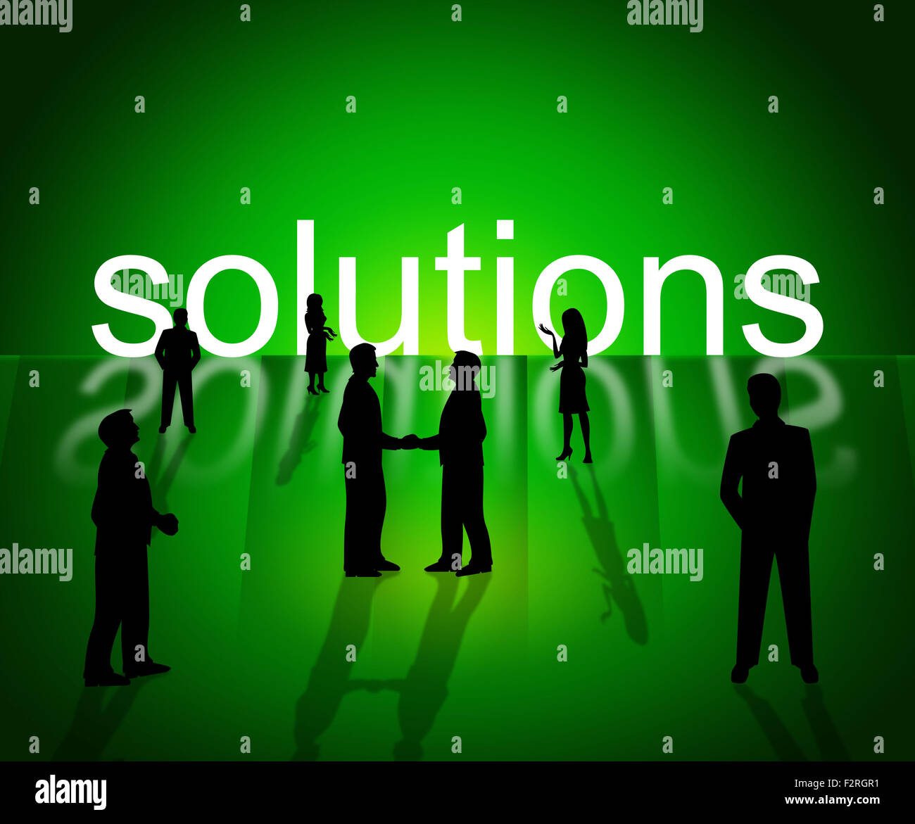 Business Solutions Indicating Solve Resolve And Corporation Stock Photo ...