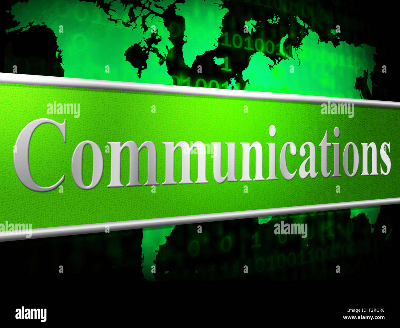 Computer Communication Meaning Network Server And Online Stock Photo ...