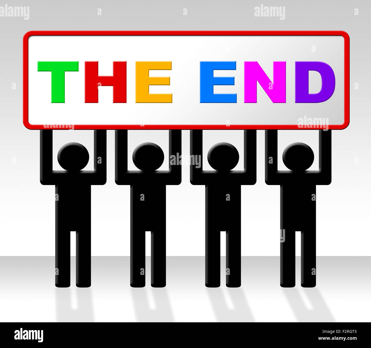 The End Showing Final Finished And Conclusion Stock Photo - Alamy