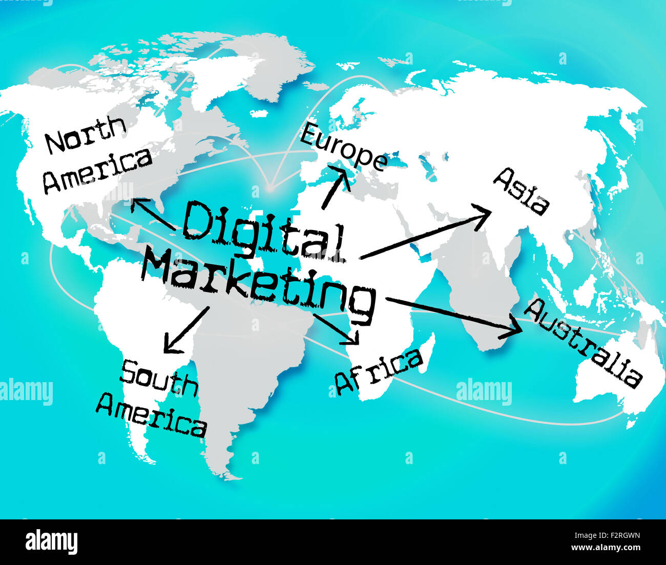 Digital Marketing Representing High Tec And Technology Stock Photo - Alamy