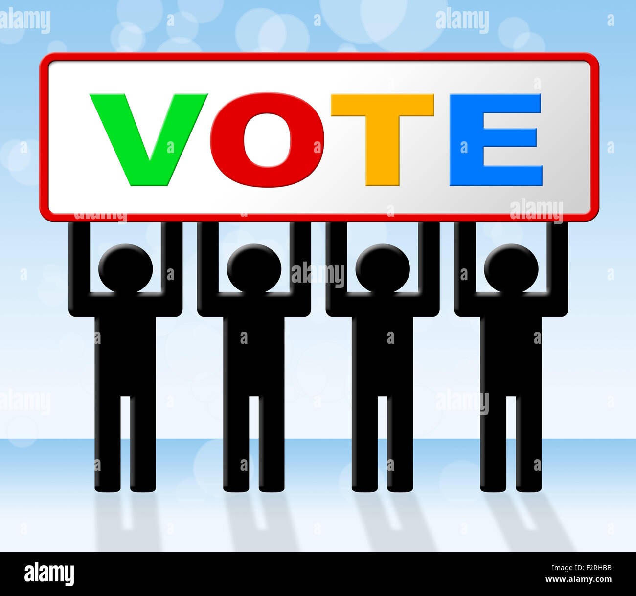 Vote Poll Showing Decide Options And Voting Stock Photo - Alamy