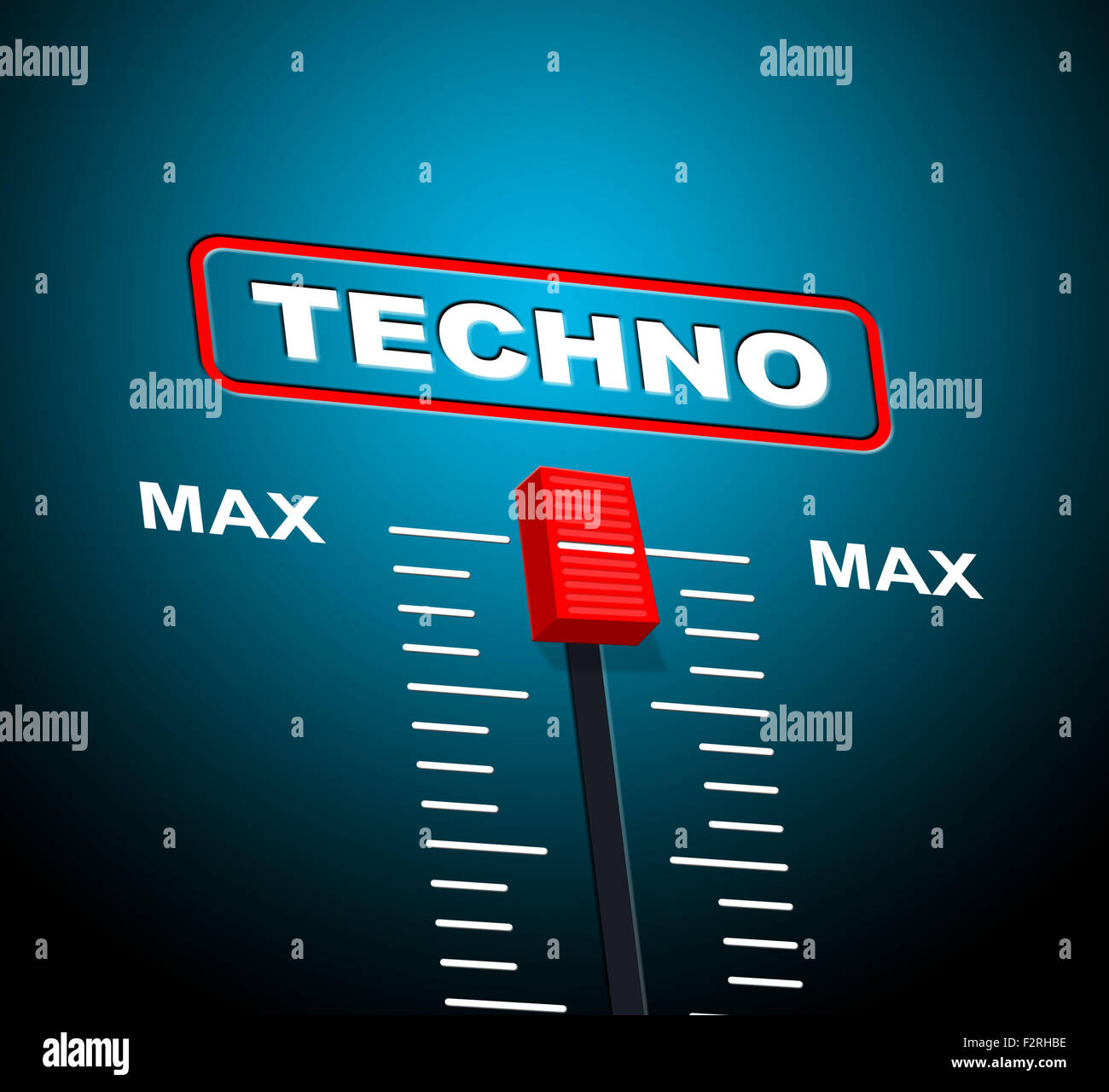 Techno Music Showing Disco Dancing And Discotheque Stock Photo - Alamy