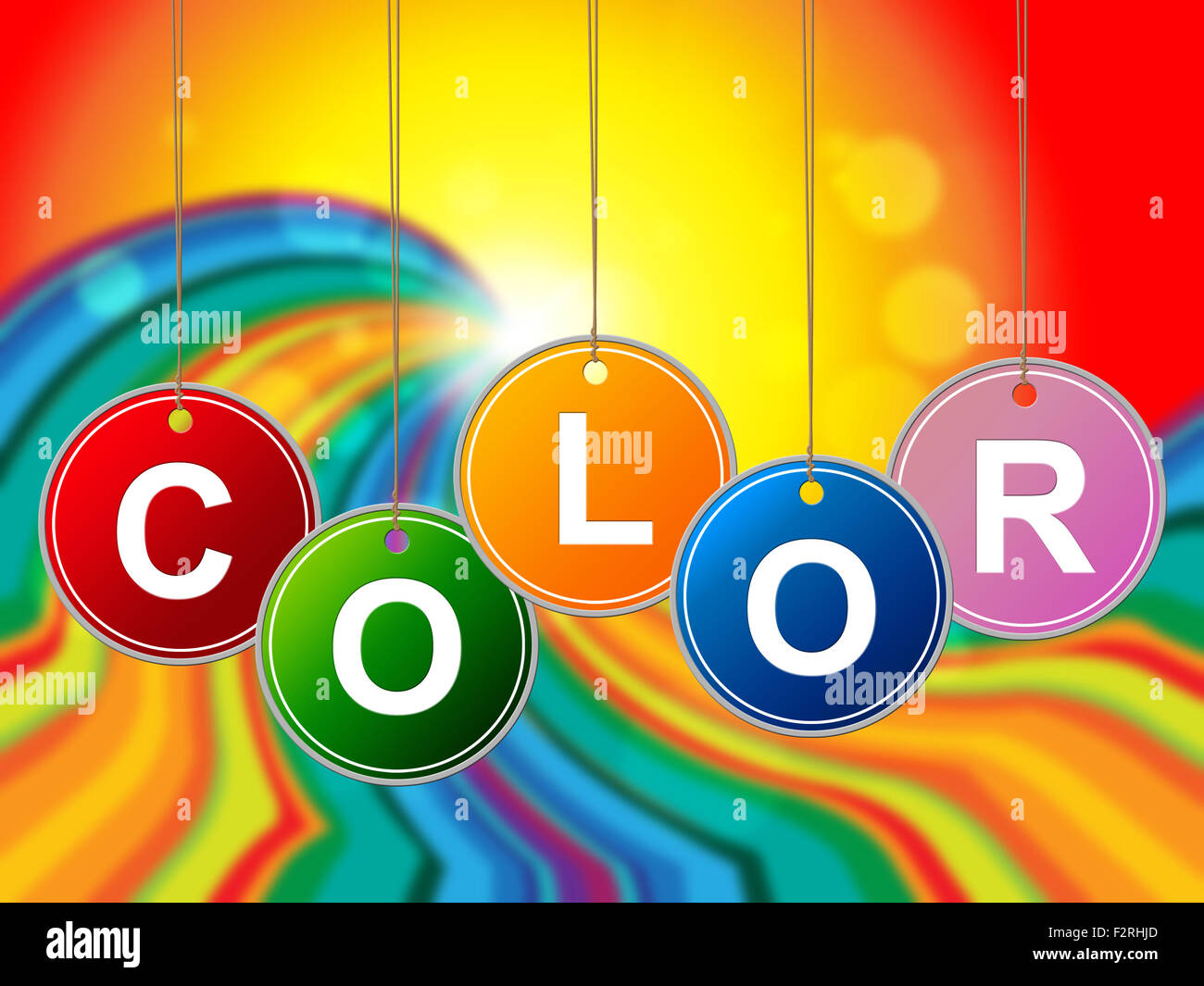 Color Paint Indicating Colour Colorful And Spectrum Stock Photo - Alamy