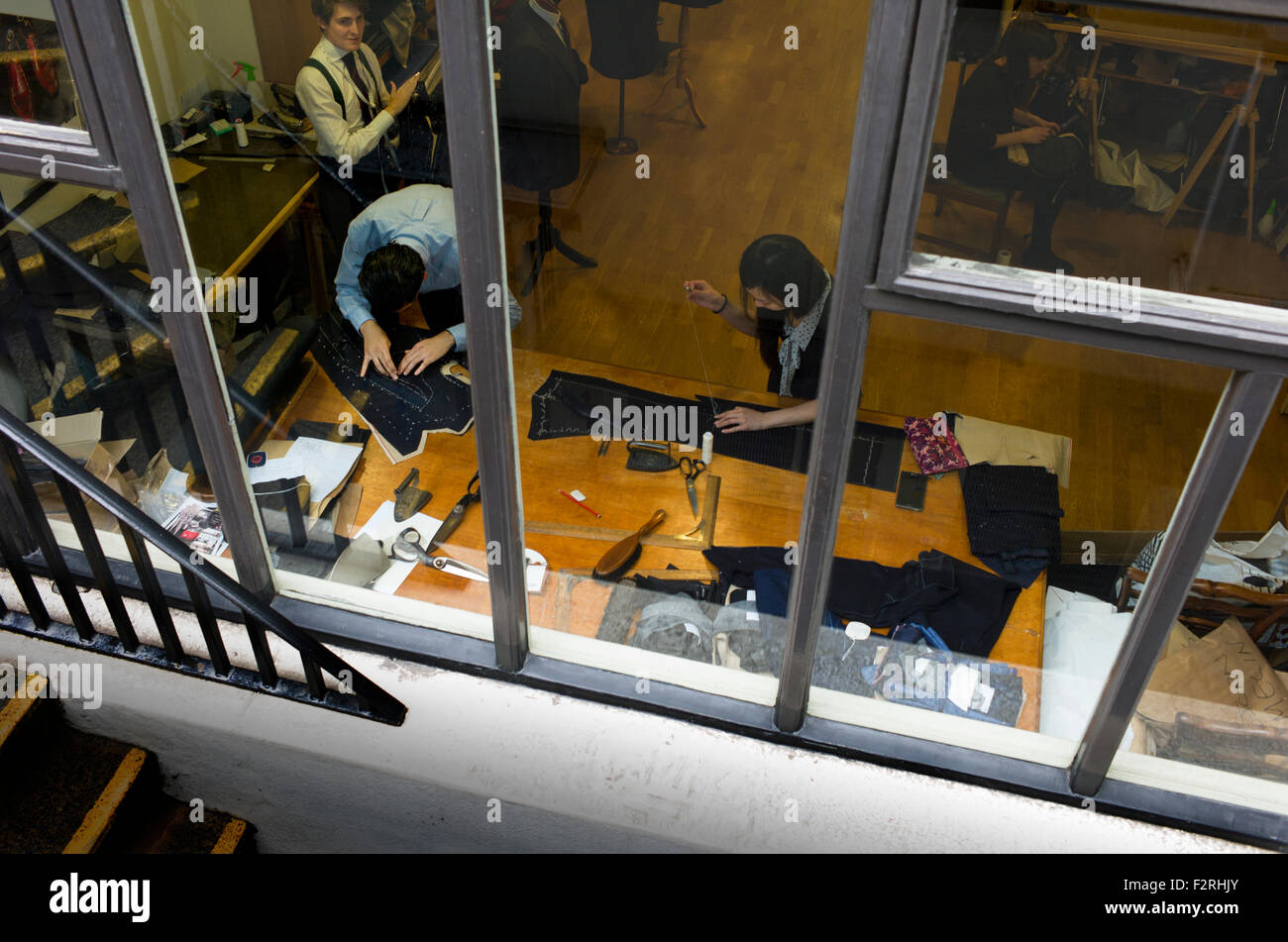 Savile Row, London, England.UK. Sept 2015 Savile Row a street in London ...