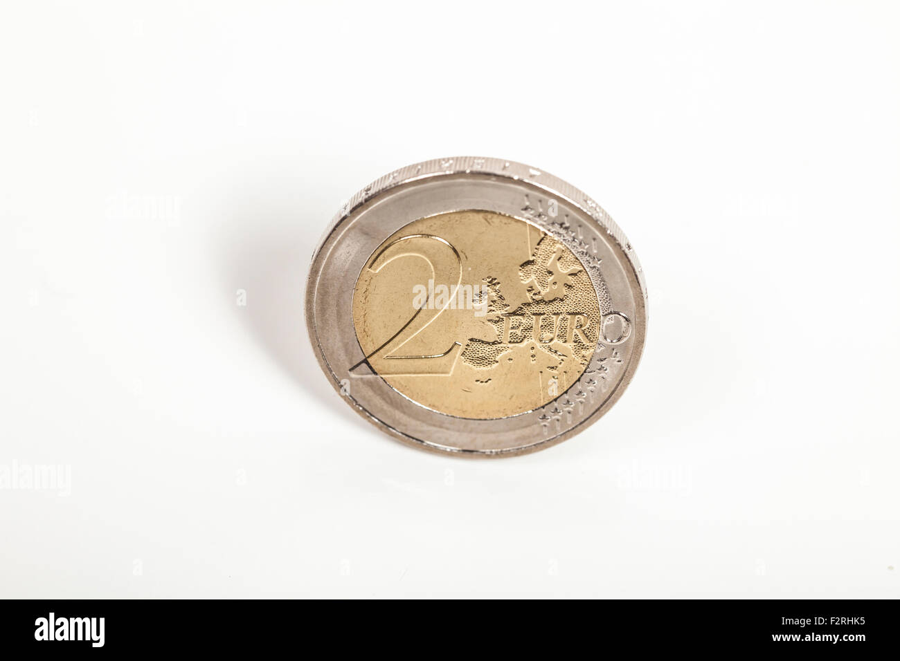 Two Euro coin isolated Stock Photo - Alamy