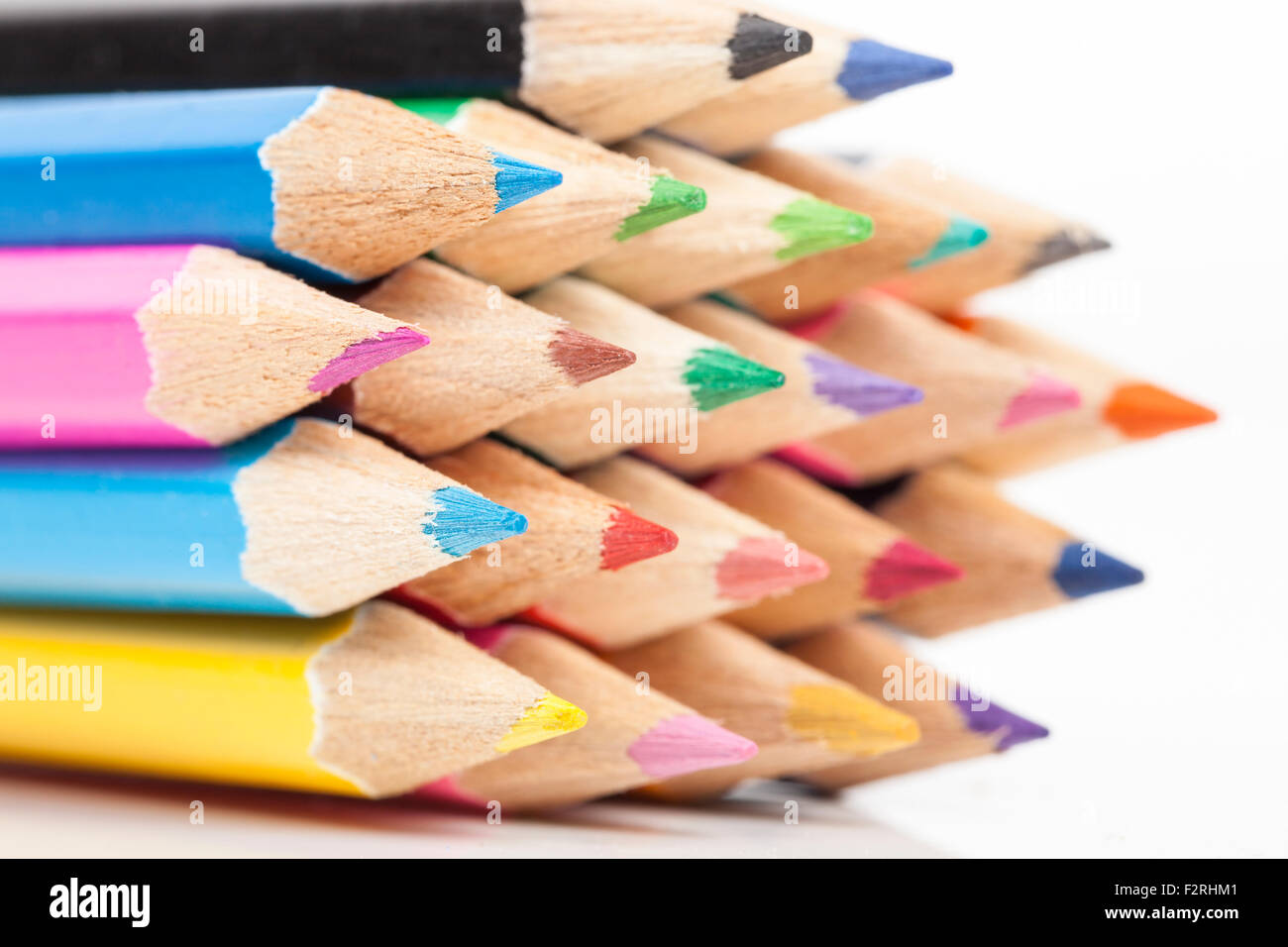 Pile of colored pencils hi-res stock photography and images - Alamy