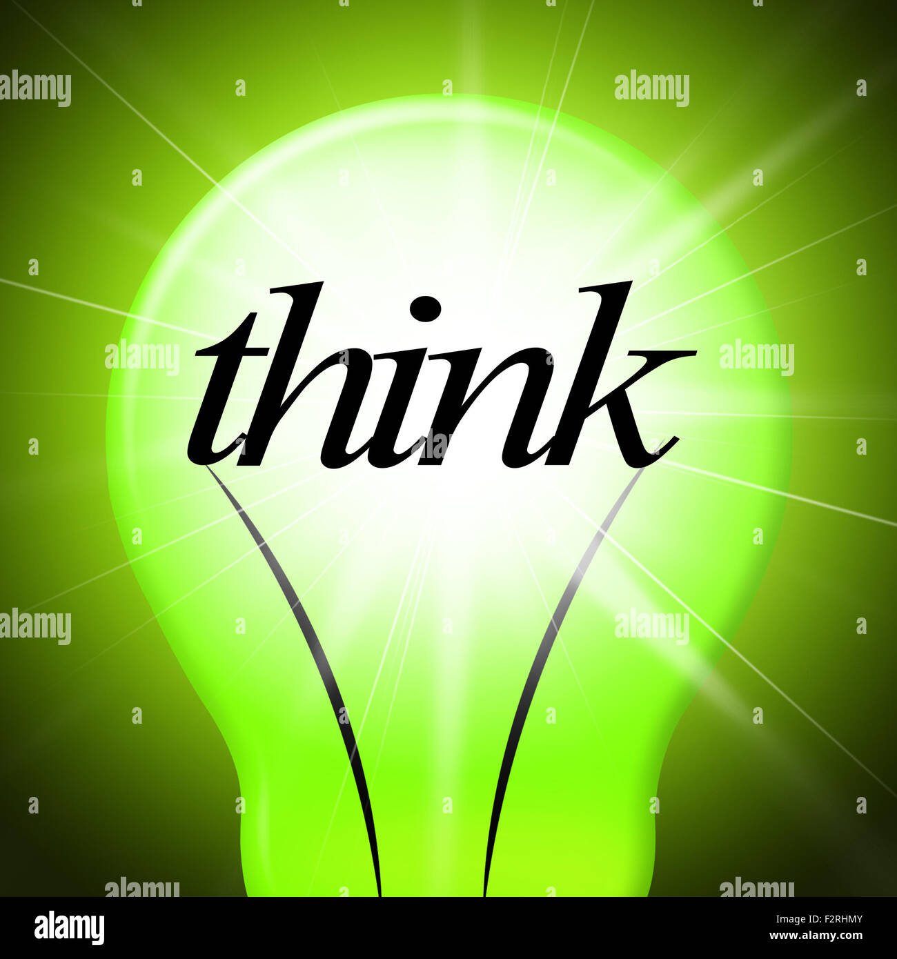 Idea Think Meaning Reflecting Creativity And Plan Stock Photo - Alamy