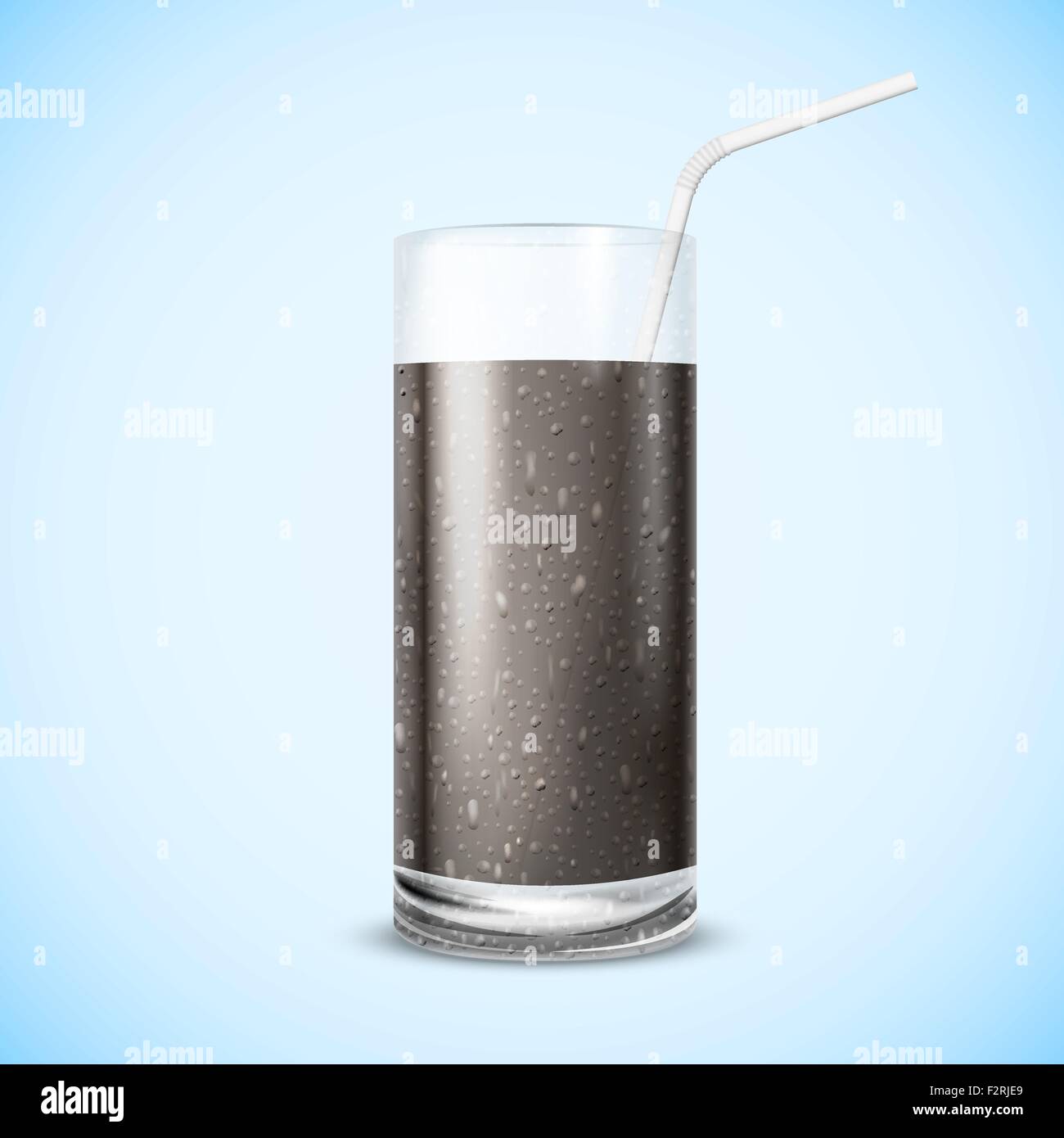 Refreshing cocktail in glass Stock Vector Images - Alamy
