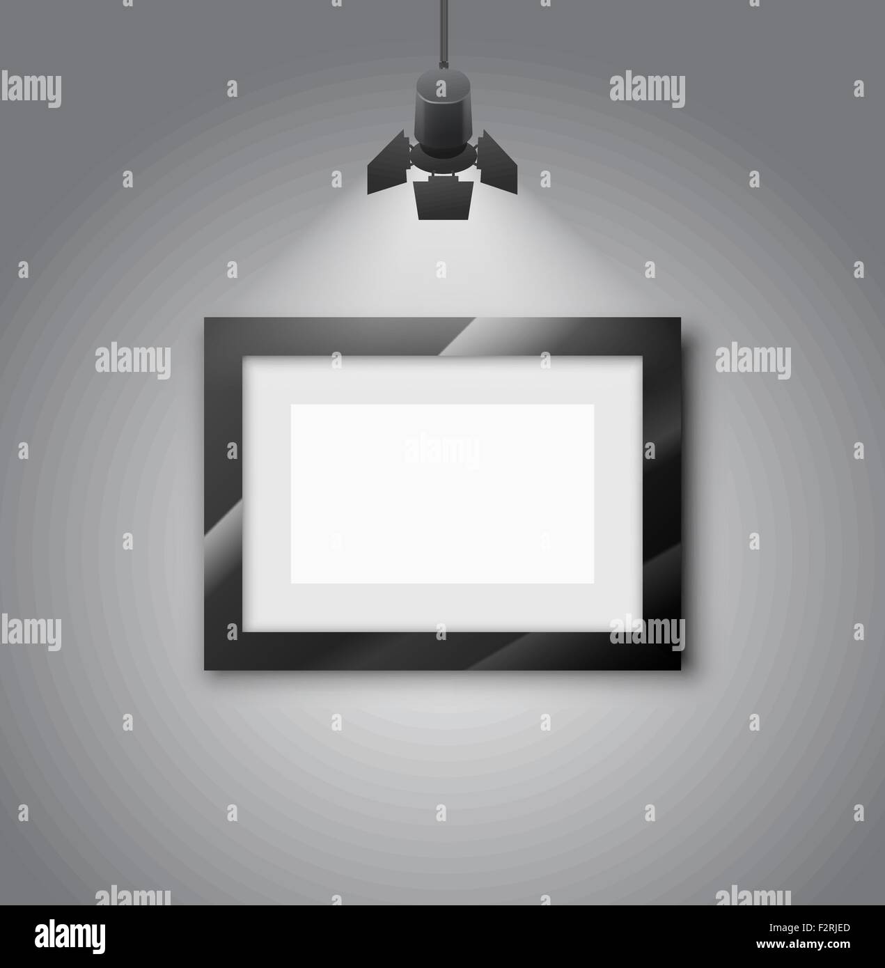 Empty black frames Stock Vector Images - Alamy